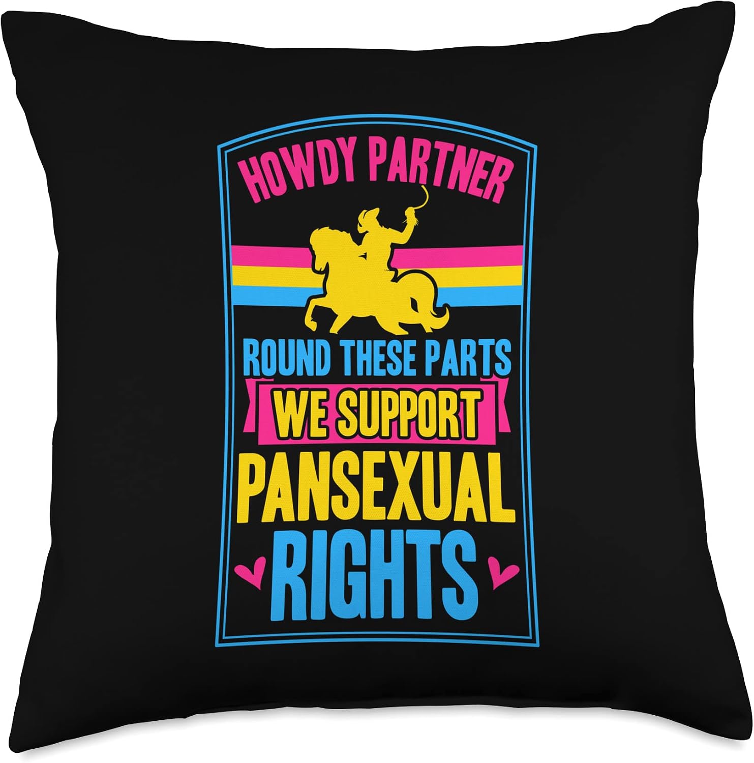 Amazon.com: Pansexual Pride Flag Aesthetic Art and Accessories Howdy ...