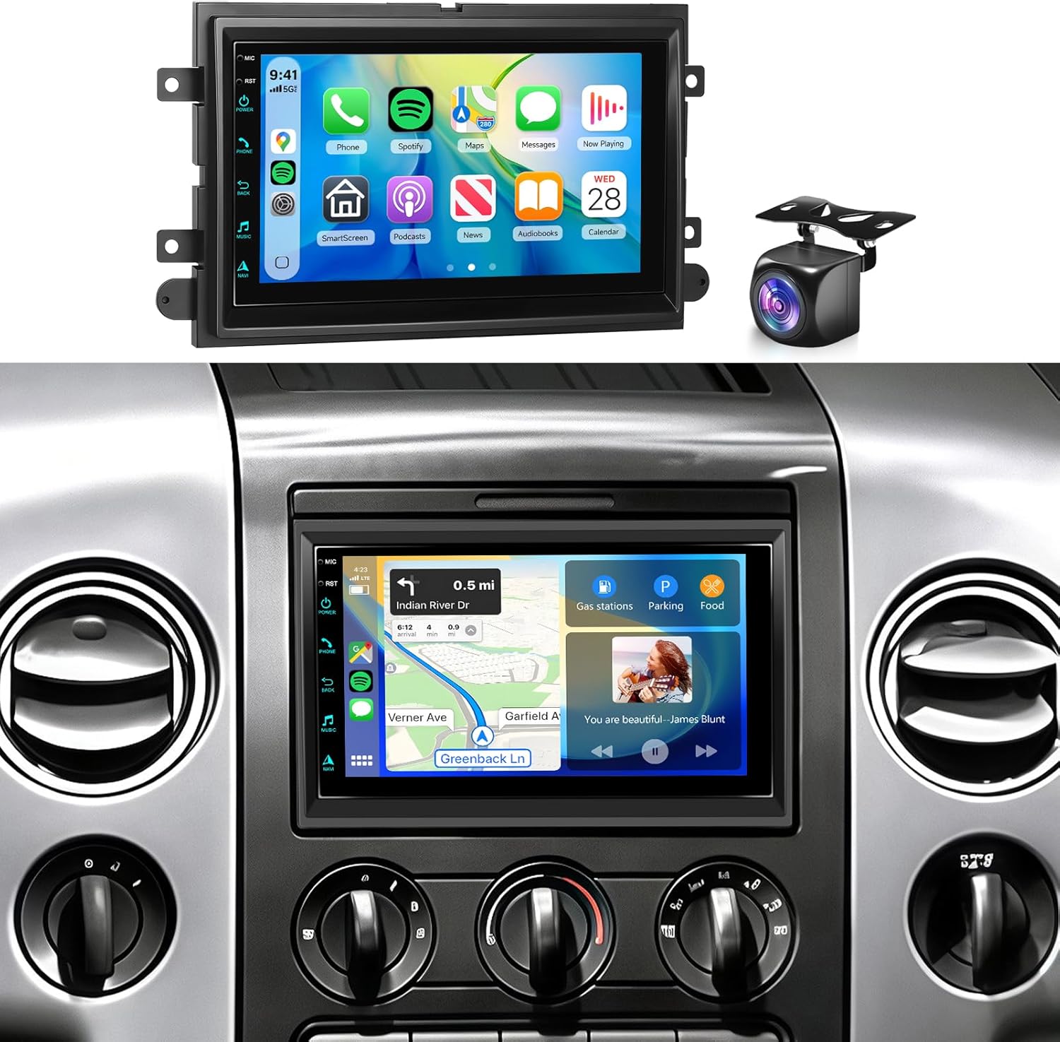 Amazon.com: DSP 2G+64G Radio for Ford F150 F250 F350 Fusion Edge ...