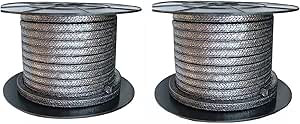 Amazon.com: Graphite Braided Compression Packing Flexible Graphitized ...