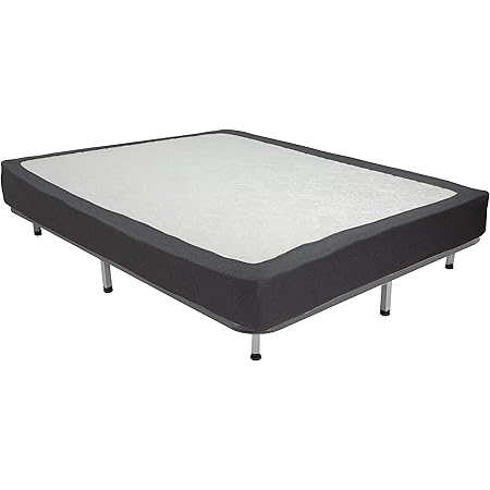 Amazon.com: Box Spring Cover Queen Size - Jersey Knit & Stretchy Wrap ...