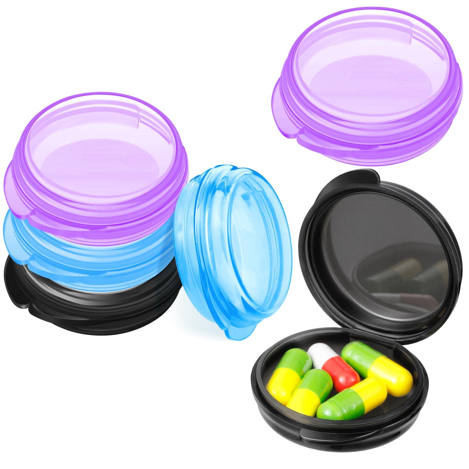 Amazon.com: 6 Packs Small Pill Organizer Box, Travel Pill Container ...