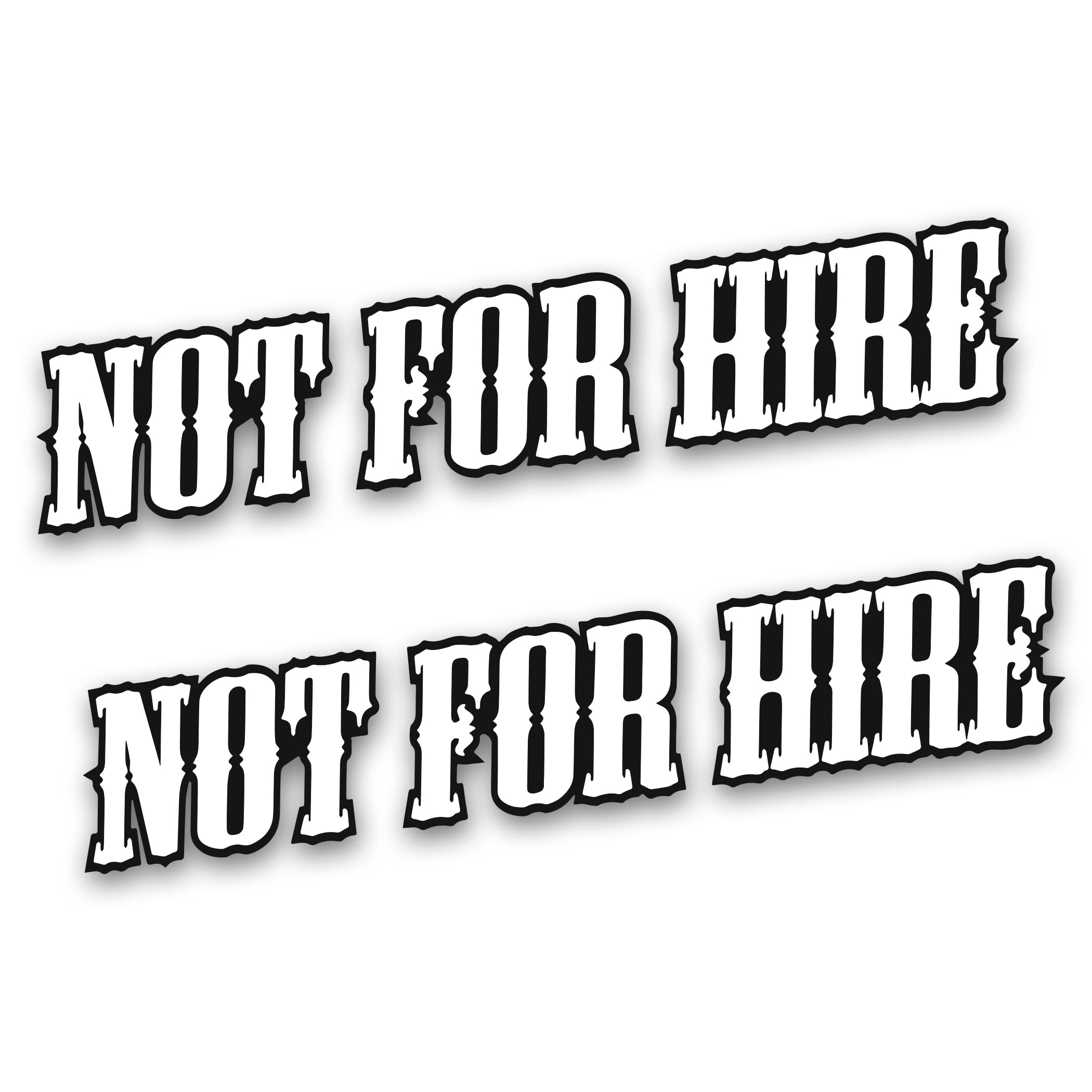 Amazon.com - WSQ 2-Pack Not for Hire Trailer RV Car Bumper Window Vinyl ...