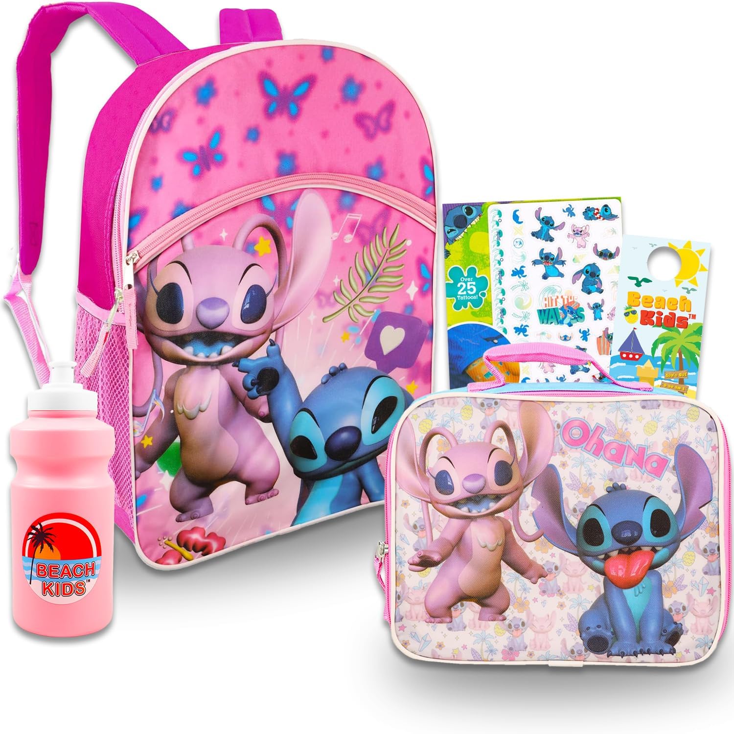 Amazon.com | Disney Lilo and Stitch Backpack with Lunch Box for Kids ...