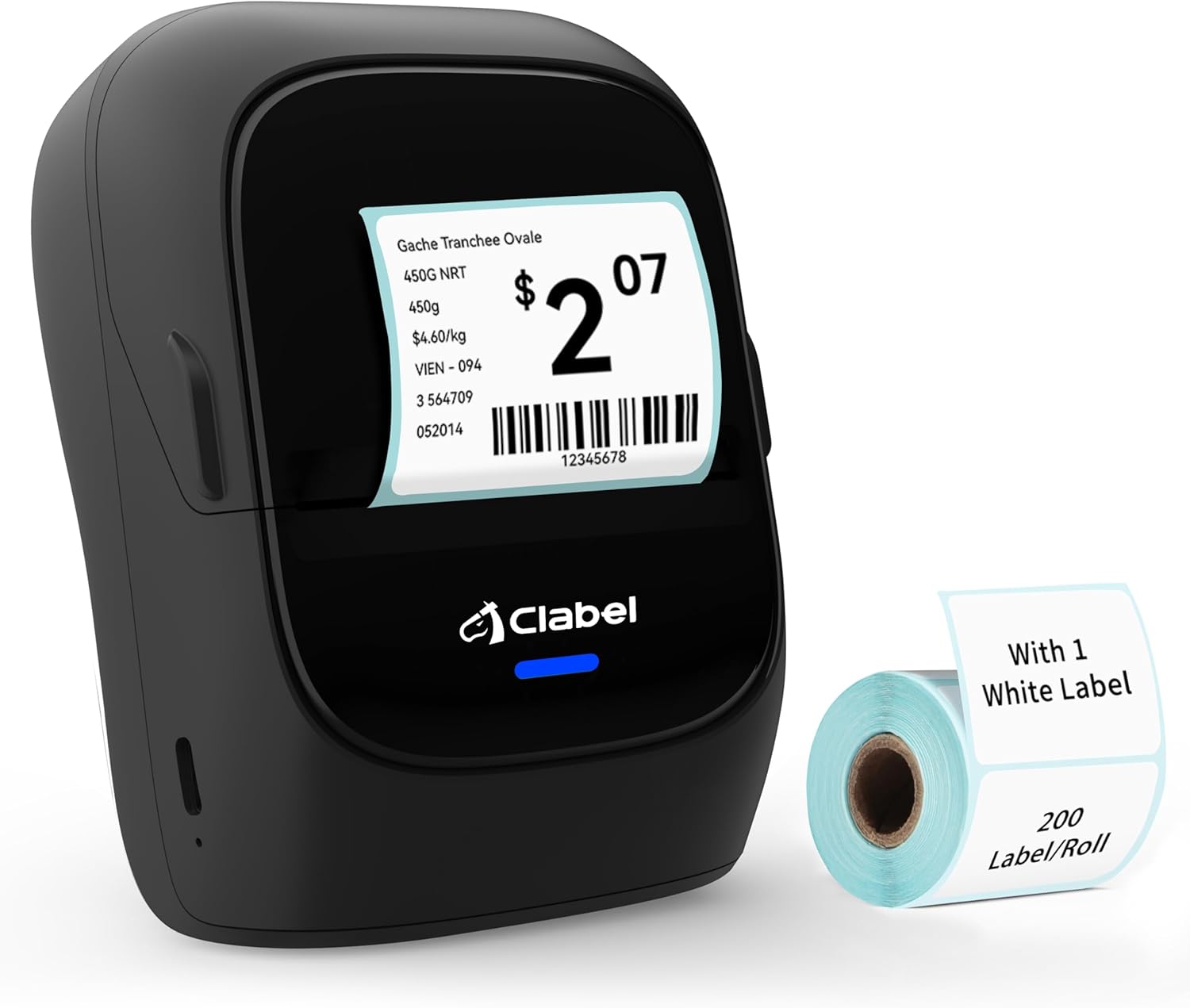 CLABEL Portable Bluetooth Label Maker Machine,Thermal Mini Barcode ...