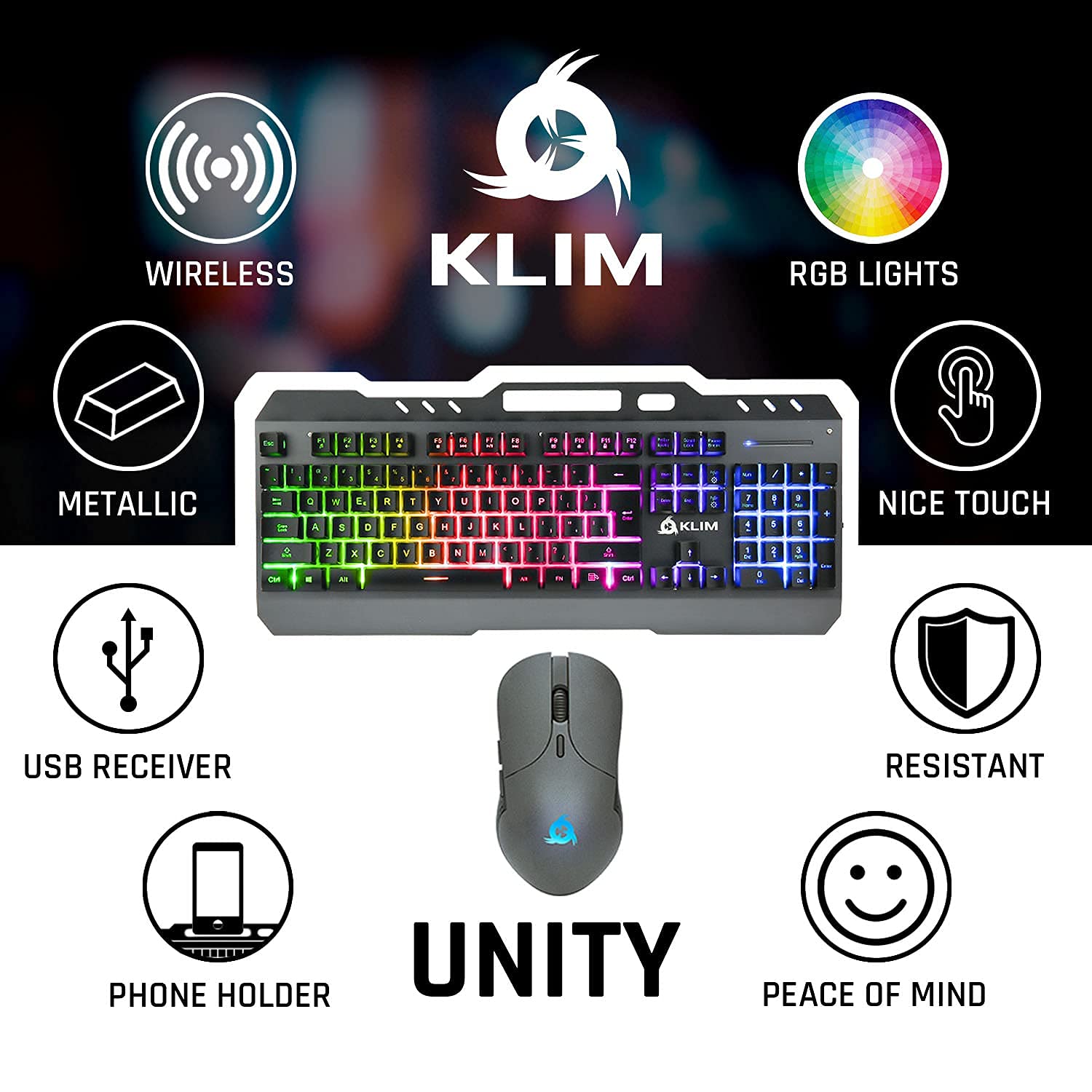 Snapklik.com : Unity Wireless Keyboard And Mouse Set US - New 2024 ...