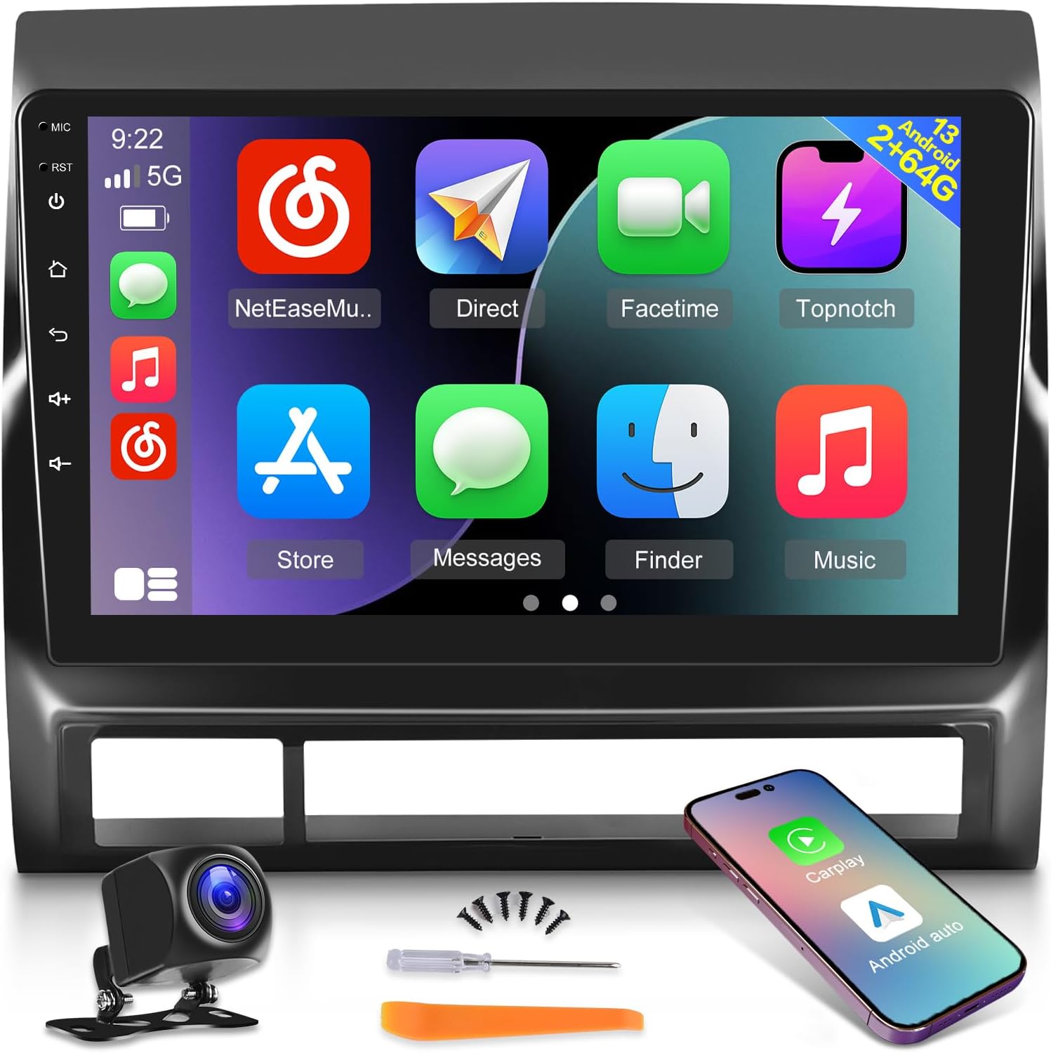 Amazon.com: [2G+64G] Android 13 Car Radio for Toyota Tacoma 2005 2006 ...