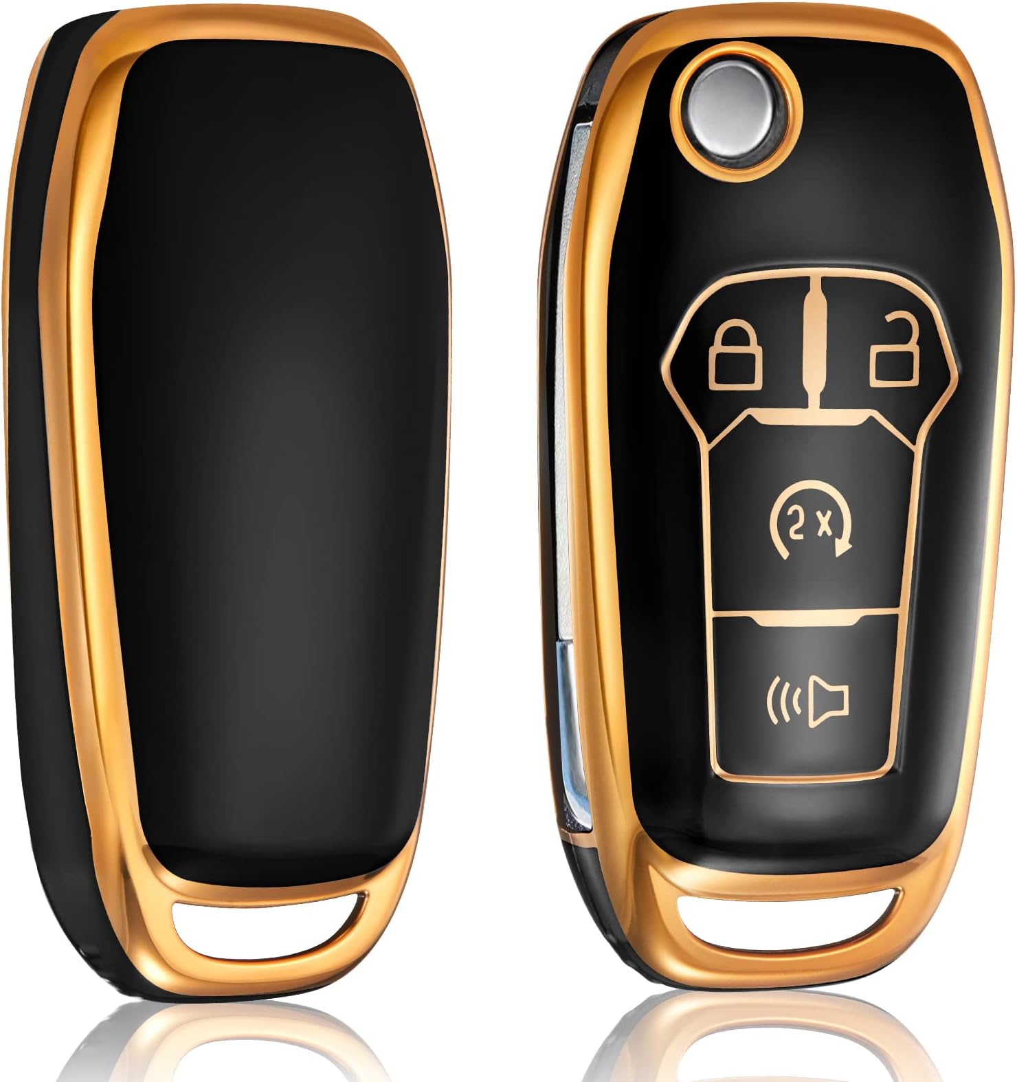 Amazon.com: Toykee for Ford Key Fob Cover Keychain Accessories for Ford ...