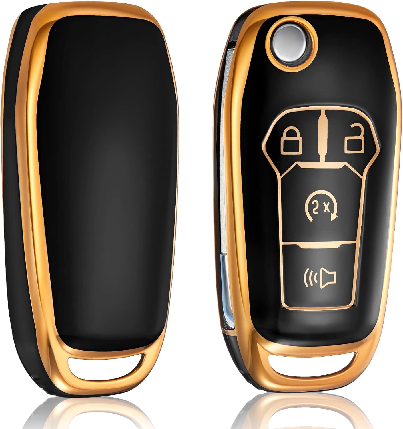 Amazon.com: Toykee Key Fob Cover Keychain Accessories for Ford F250 ...