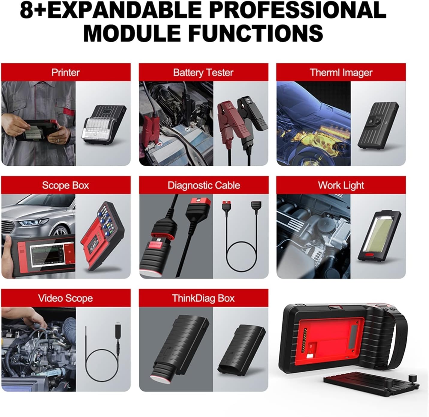 Mini Car Diagnostic Tools Full System 28 Resets OBD2 Scanner ECU Coding ...