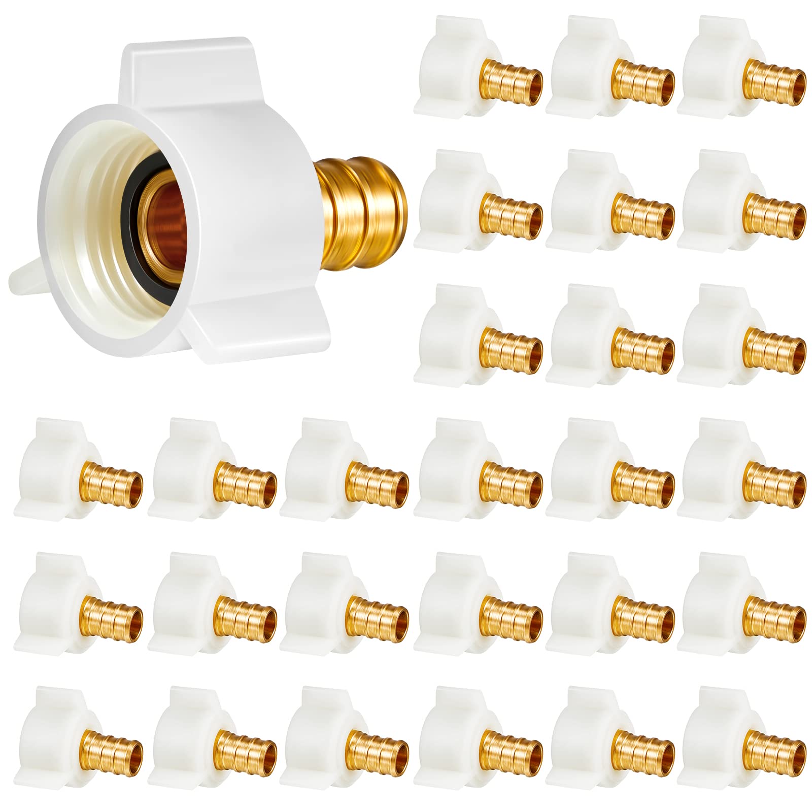 Amazon.com: 1/2 Inch PEX Threaded Swivel Adapter 1/2 Inch PEX Fittings ...