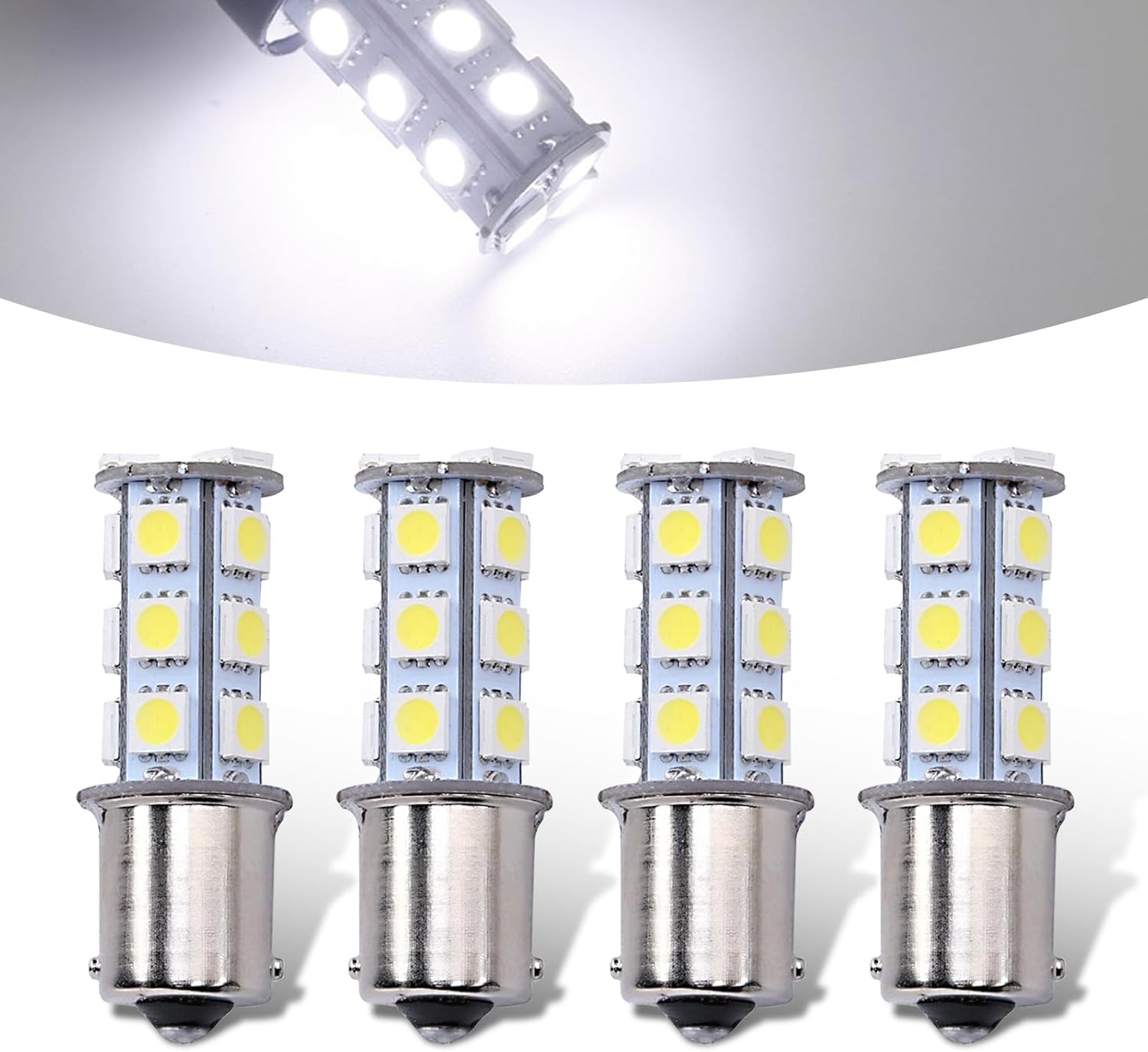 Amazon.com: yvshy Pack of 4 Turn Signal Lights, 1156-5050-18SMD Bulb ...