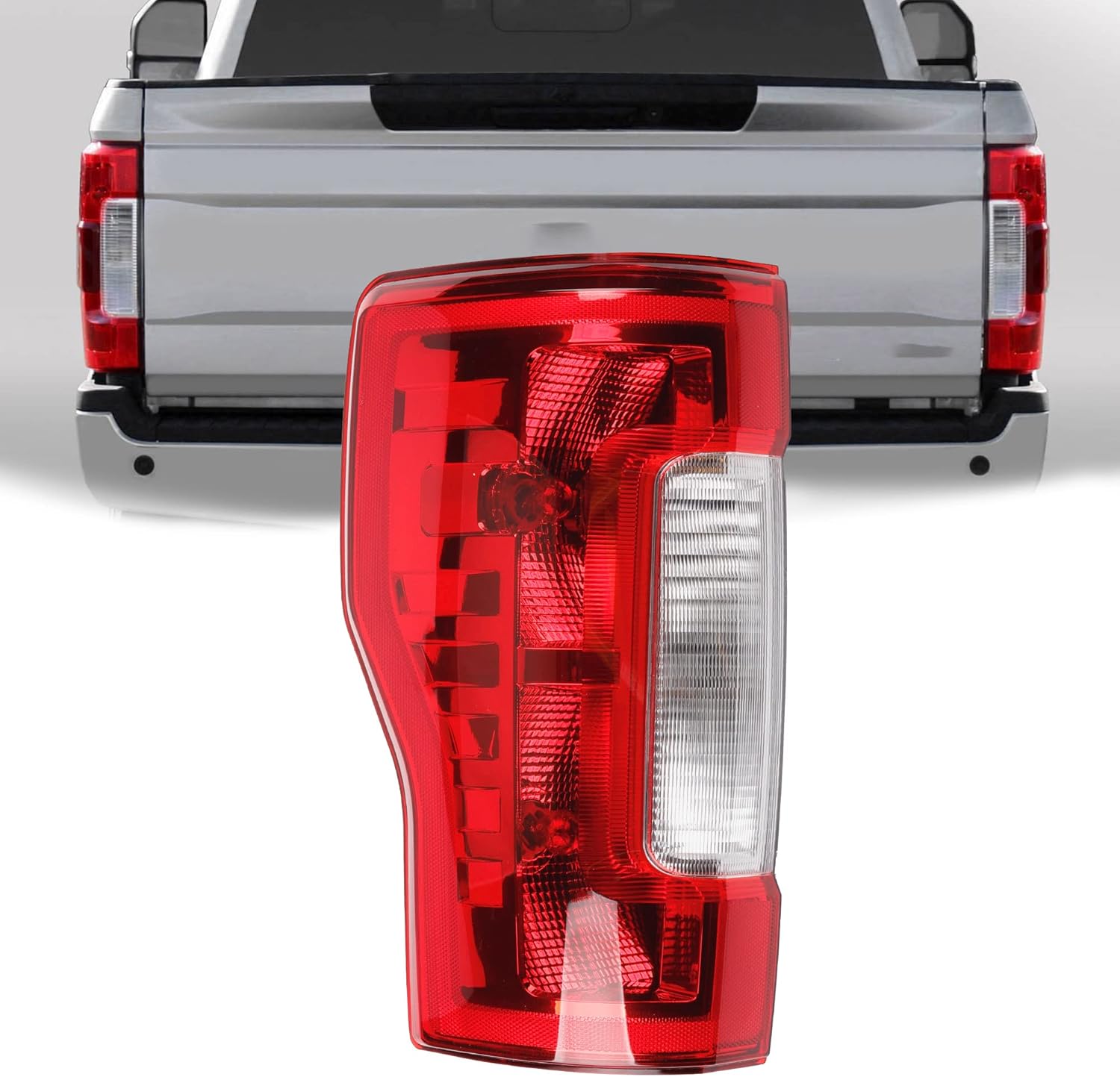 Amazon.com: Dasbecan Left Driver Side Tail Light Assembly Rear Lamp Halogen Type With Bulb ...