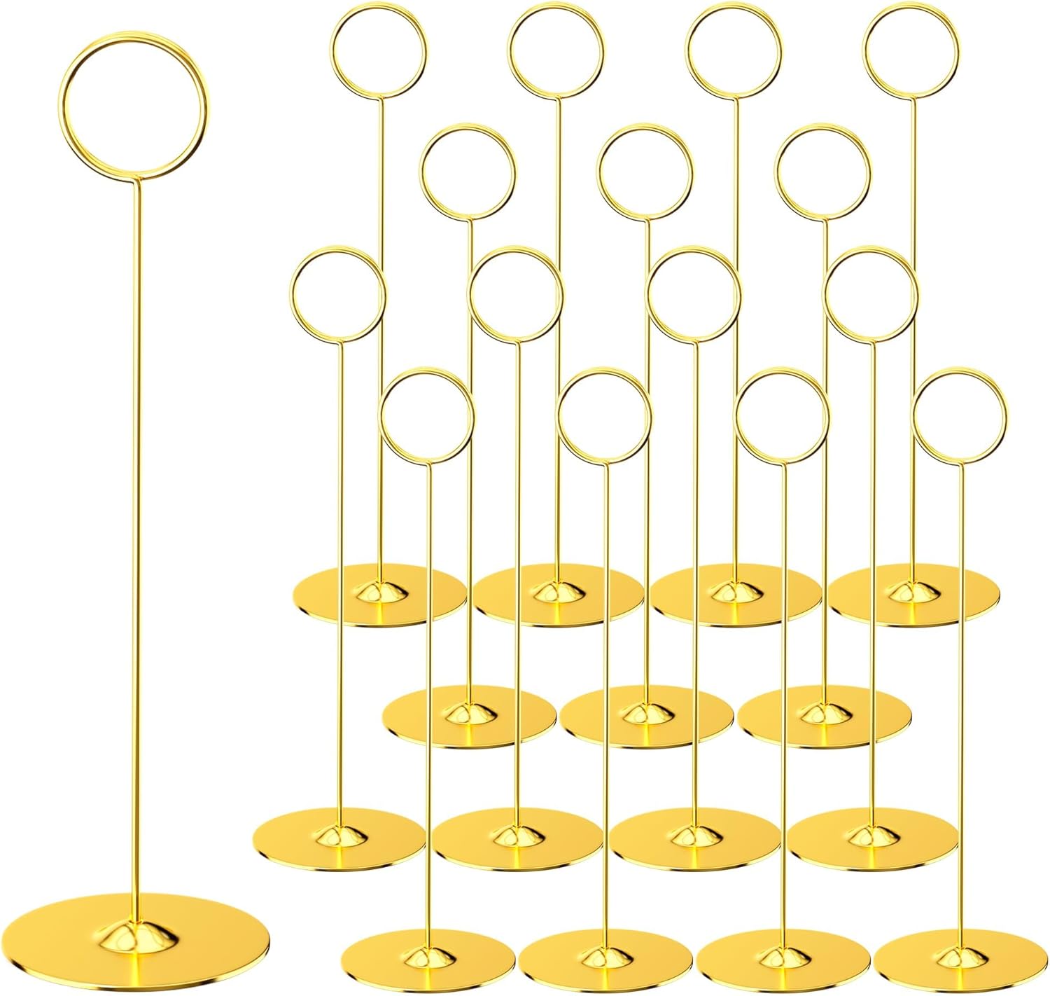 Amazon.com | ERYTLLY 16PK Place Card Holders 8 Inch Table Number ...