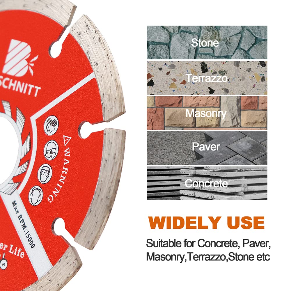 Snapklik.com : Diamond Blade Set,8pcs 4 Inch Arbor 7/8" - 5/8" For ...