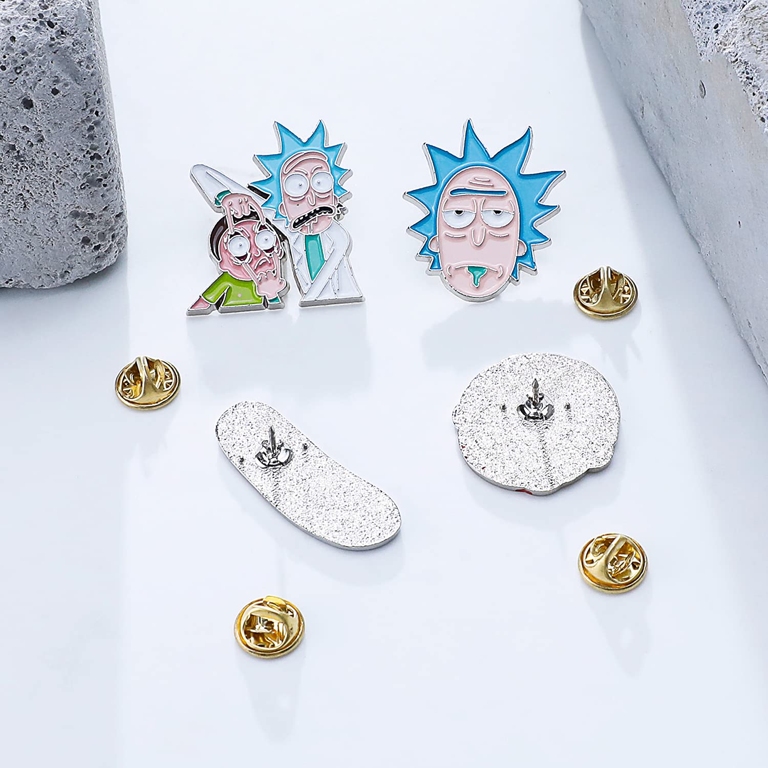 Rick and Morty Pins Pickle Rick Morty Enamel Lapel Pins Cartoon Fans ...