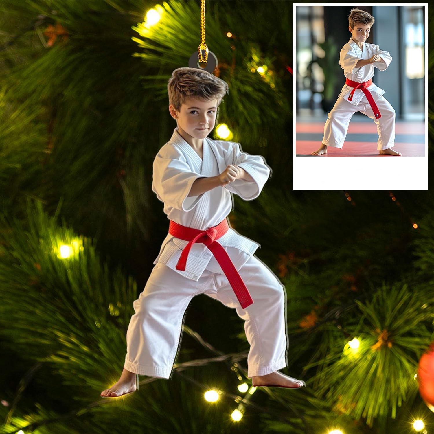 Amazon.com: Personalized Karate Ornaments, Custom Karate Christmas ...