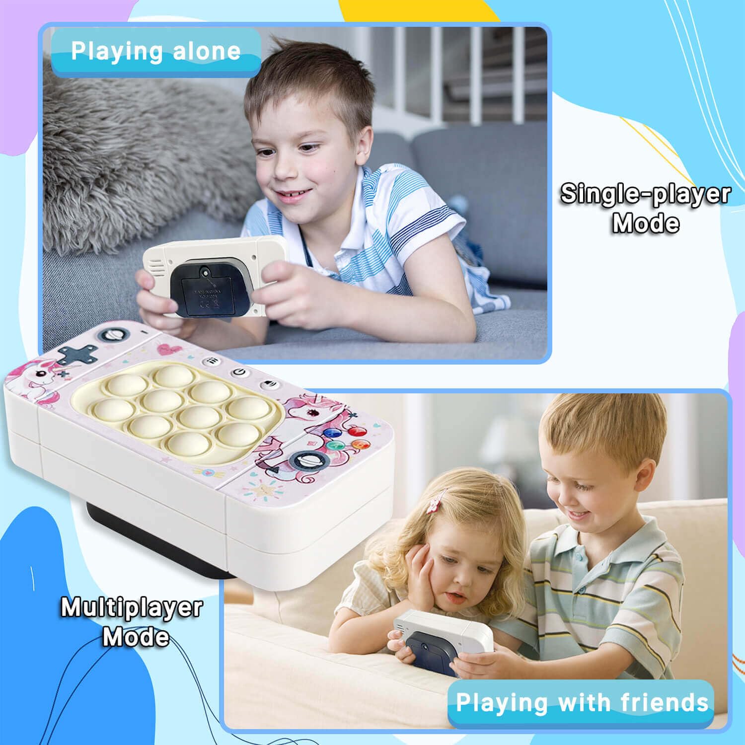 Snapklik.com : Fast Push Handheld Game, Pop Light Up Game Toys Upgraded ...
