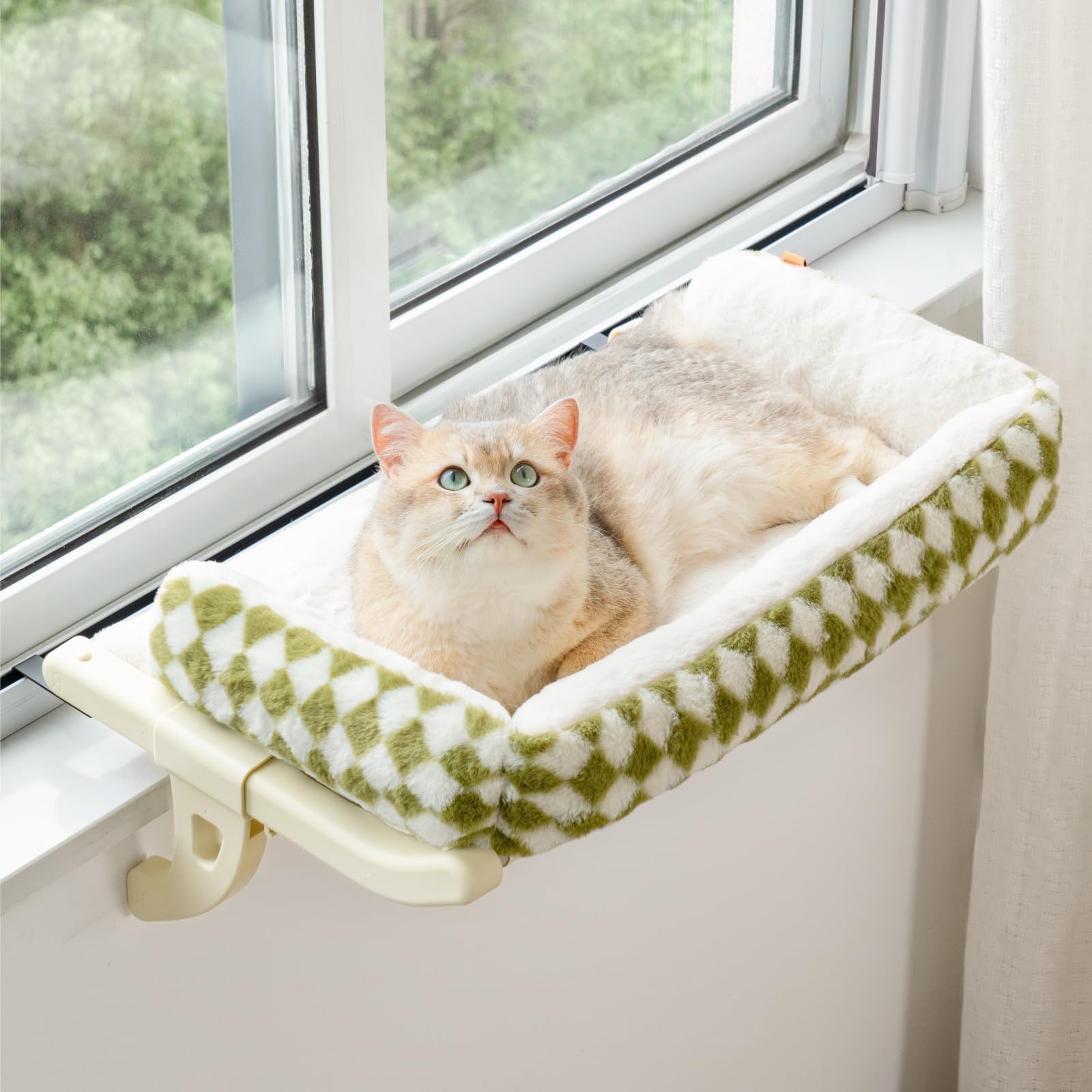 Amazon.com : MEWOOFUN Cat Window Sill Perch for Indoor Cats, One-Step ...