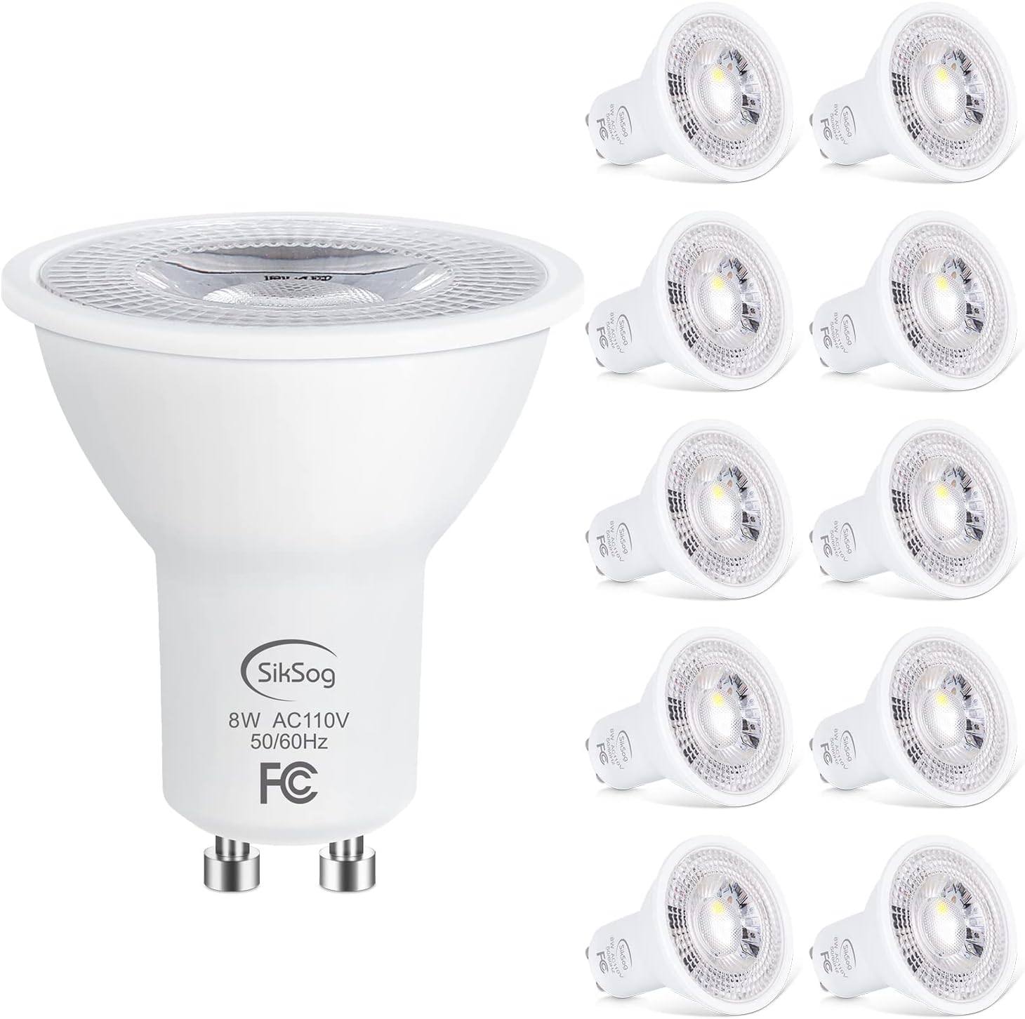 10W GU10 LED Bulbs MR16 GU10 Base 10 Watt(Equivalent to 100W Halogen ...
