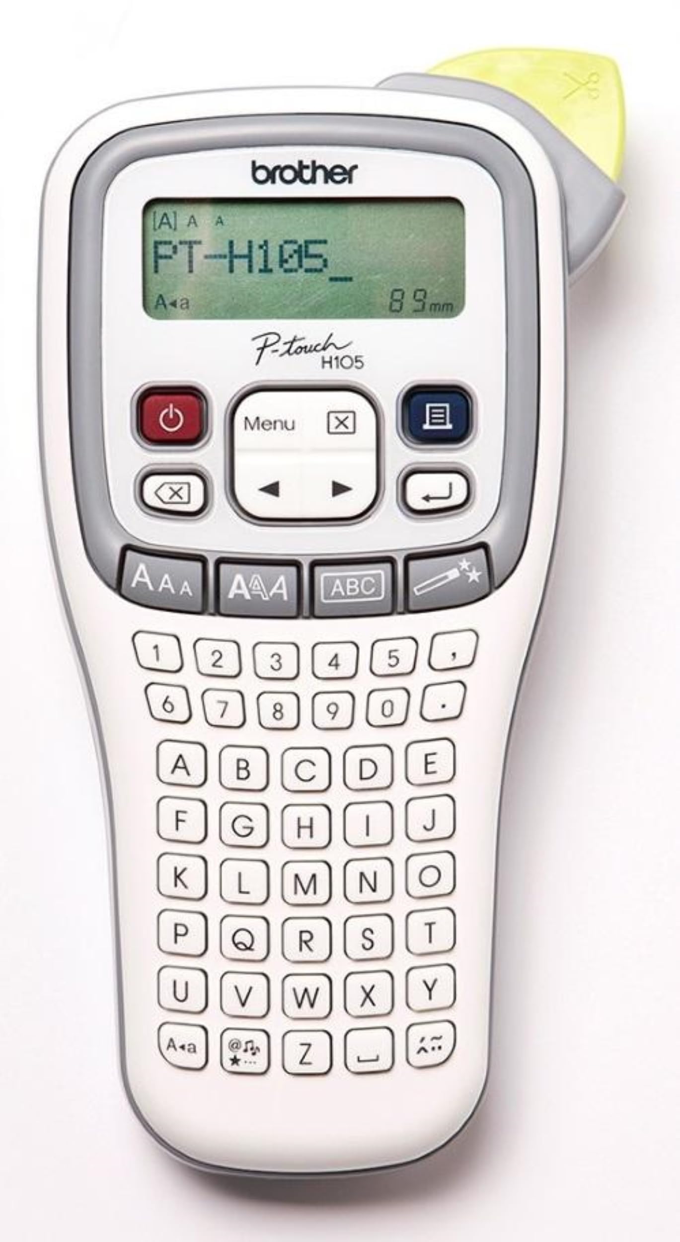 Brother P-Touch PT-H105 Label Maker, Up to 12mm Labels, White/Grey ...