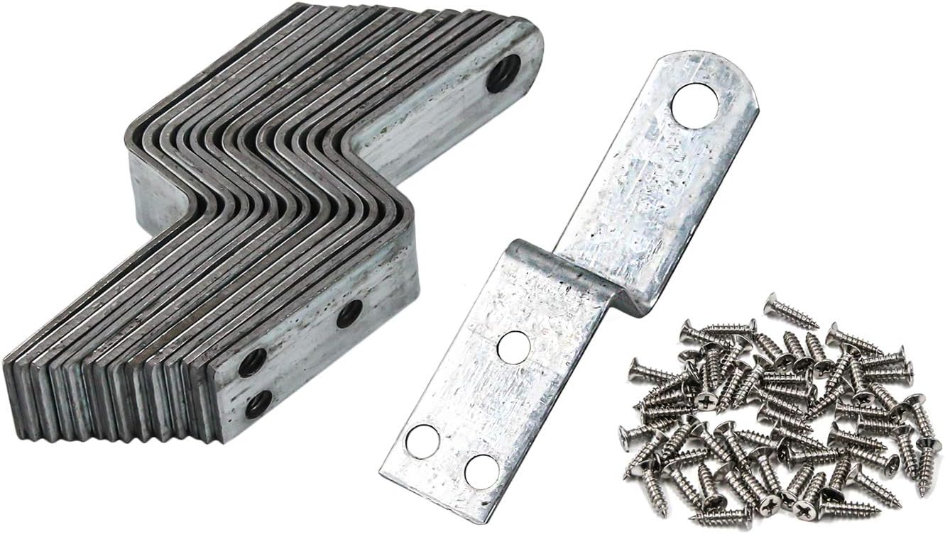 Amazon.com: Geesatis 4 Pcs Metal Corner Brace Joint Bracket Fastener Z ...