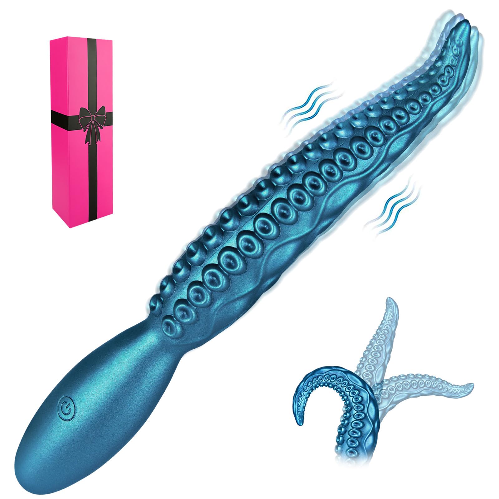 Amazon.com: Vibrating Tentacle Monster Dildo Fantasy Sex Toy for Women, Silicone Octopus ...
