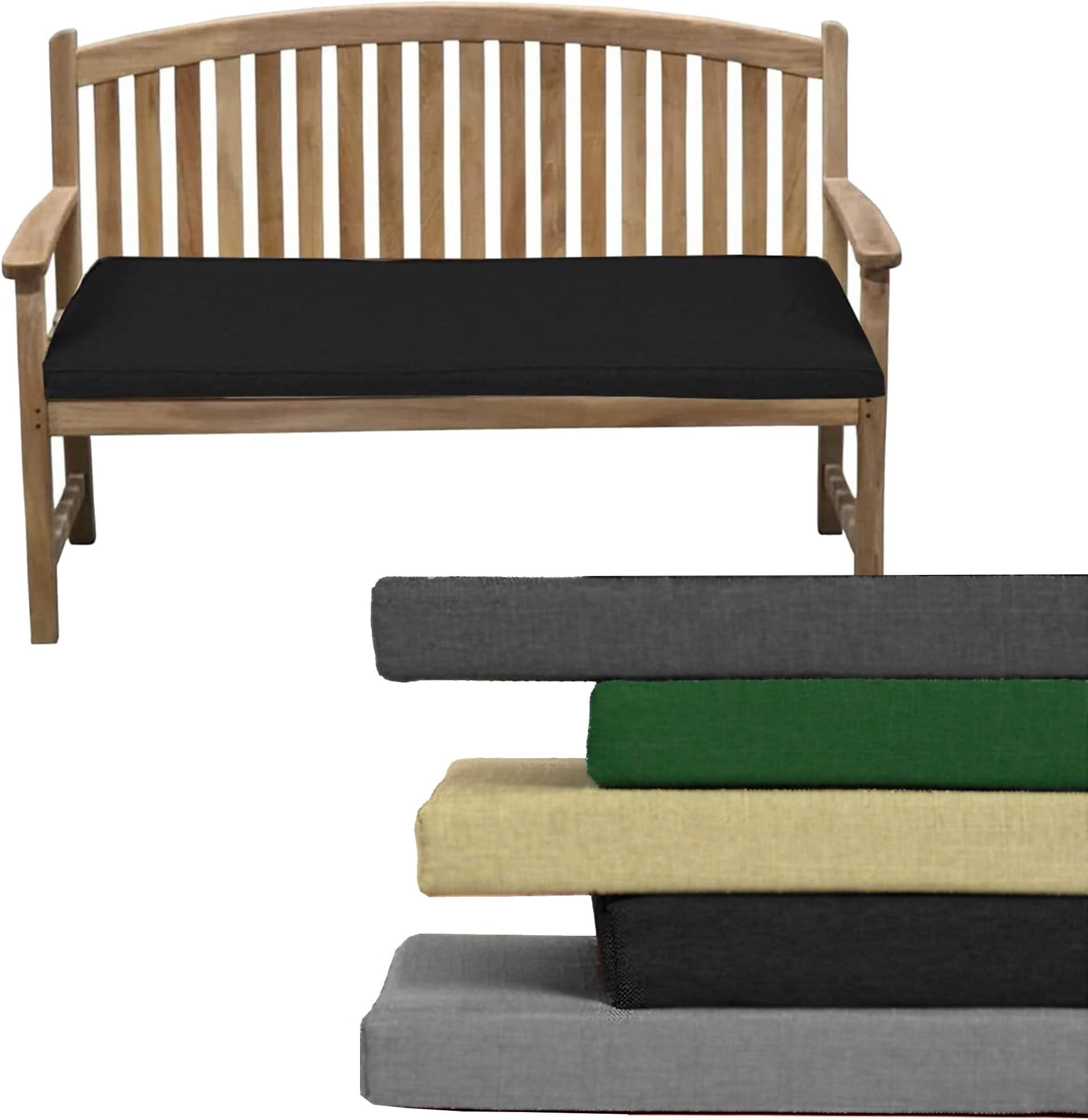 Brillars Bench Cushion Pad Outdoor Indoor - Garden Kitchen Furniture 3 ...