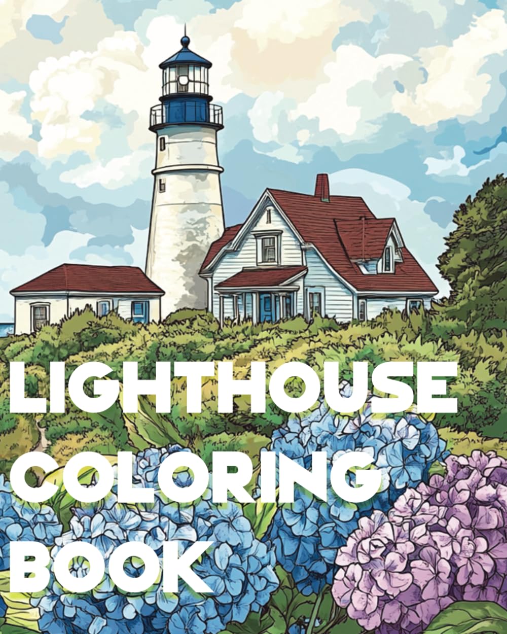 Amazon.com: Lighthouse Coloring Book by Cape Cod Coloring: for Adults ...