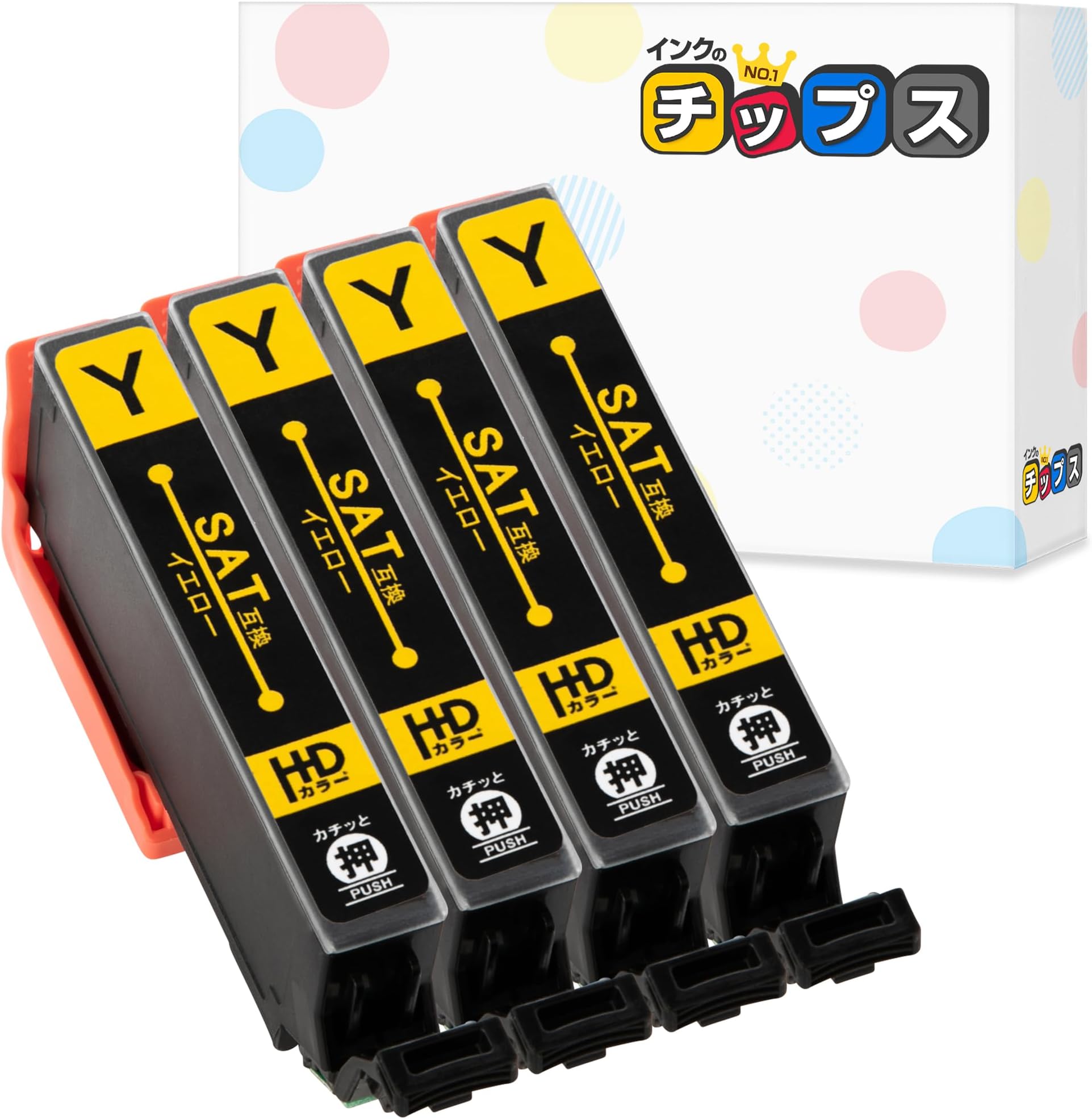 Amazon.co.jp: エプソン用 SAT-6CL 互換インクカートリッジ【SAT-Y イエロー 3本セット】サツマイモ インク 増量 ...