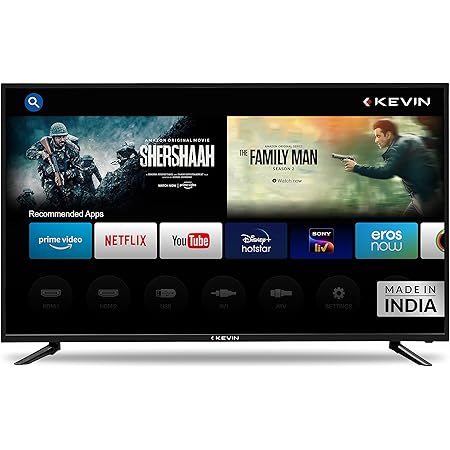 Kevin 140 cm (55 inches) 4K Ultra HD Smart LED TV KN55UHD-PRO (Black ...