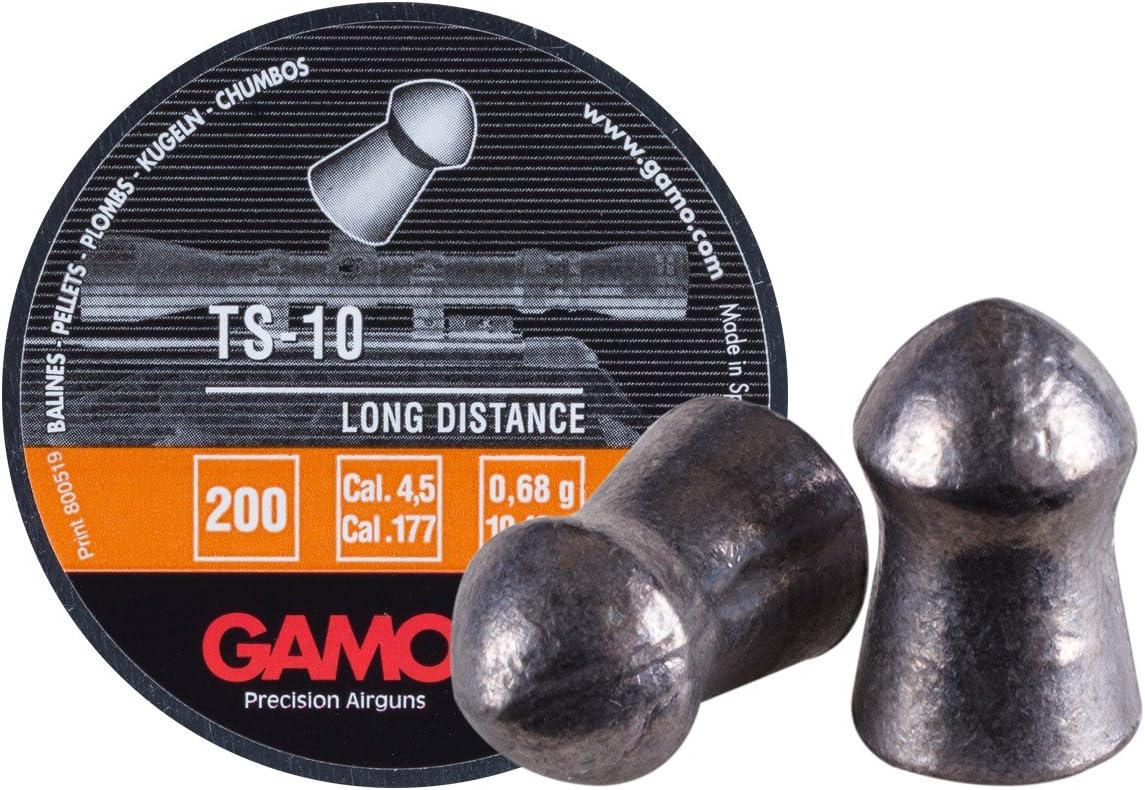 Gamo Pellets TS-10 Long Distance .177 Cal. Tin of 200, Pellets - Amazon ...