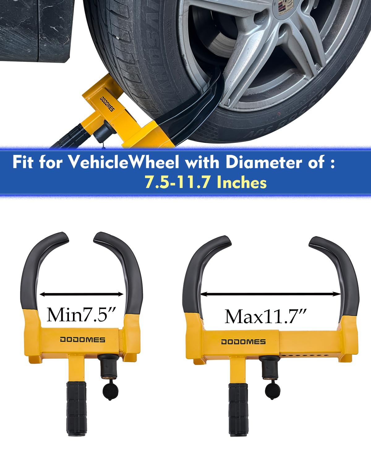 Snapklik.com : Dodomes Universal Wheel Lock Heavy Duty Security Tires ...
