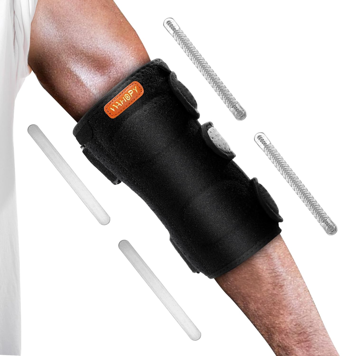 Wahopy Elbow Compression Brace with Removable Splint Philippines | Ubuy