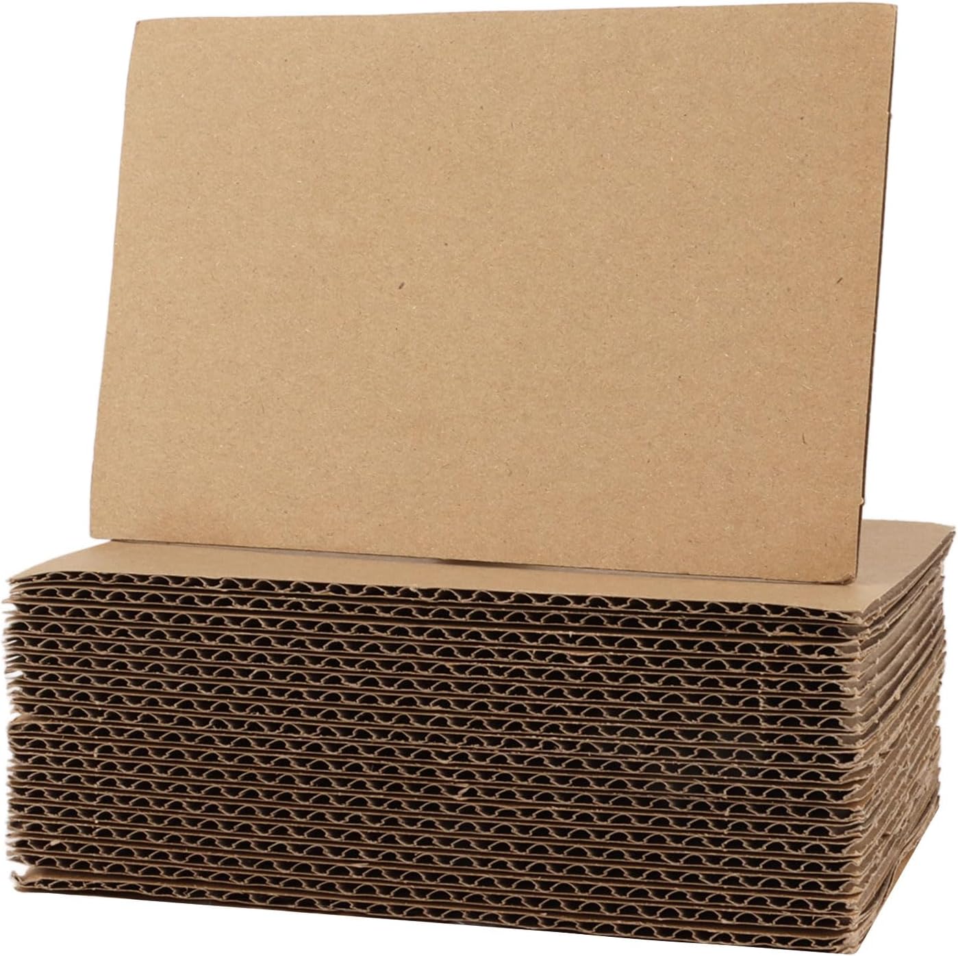 Amazon.com: YOUNTHYE 100PCS 4x6 Corrugated Cardboard Sheets 1/8 Thick ...