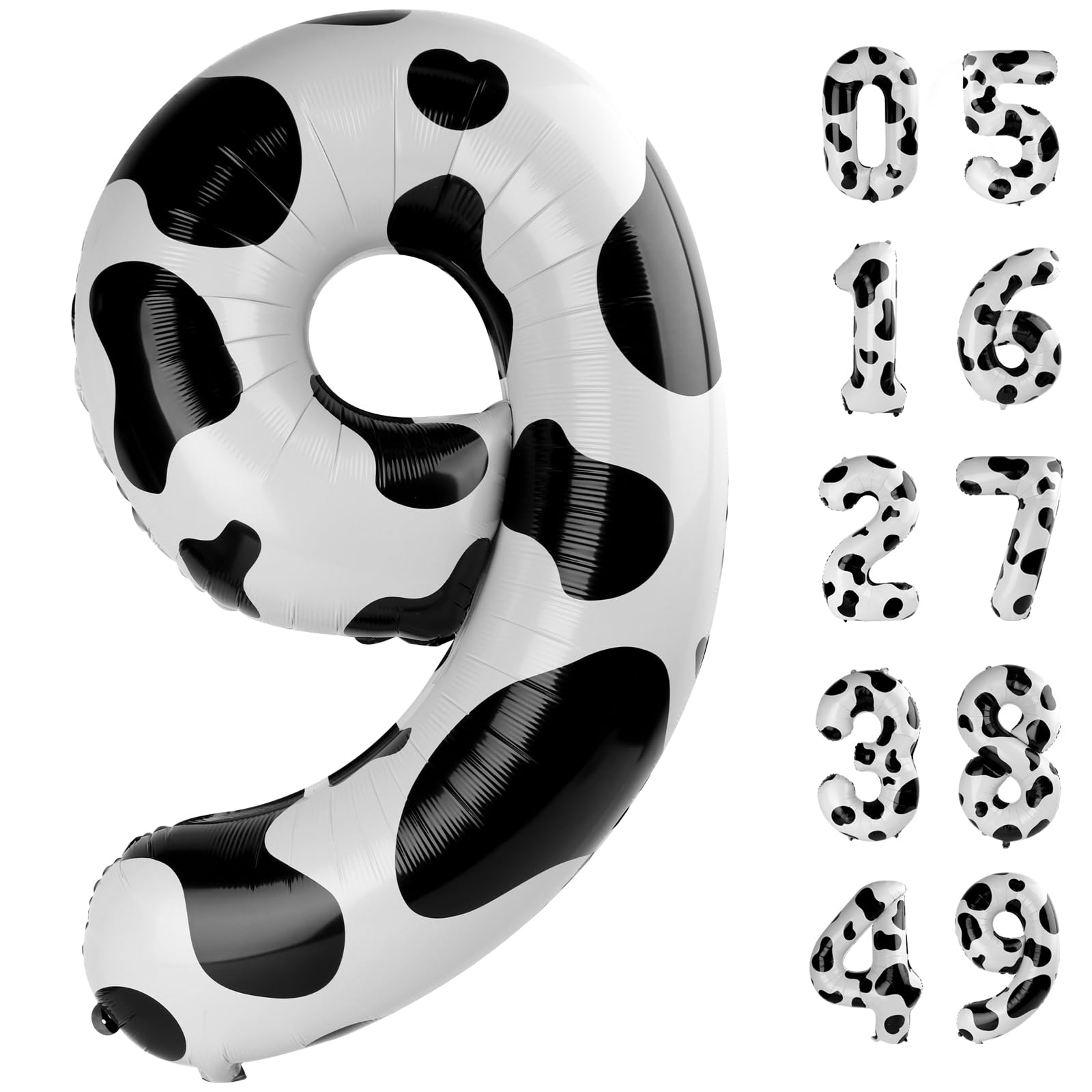 Amazon.com: Cow Print Number Balloon Birthday Decorations, 40 inch ...