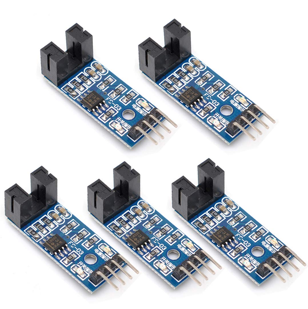 Oiyagai 5pcs LM393 Chip Motor Measuring Comparator Speed Sensor Module ...