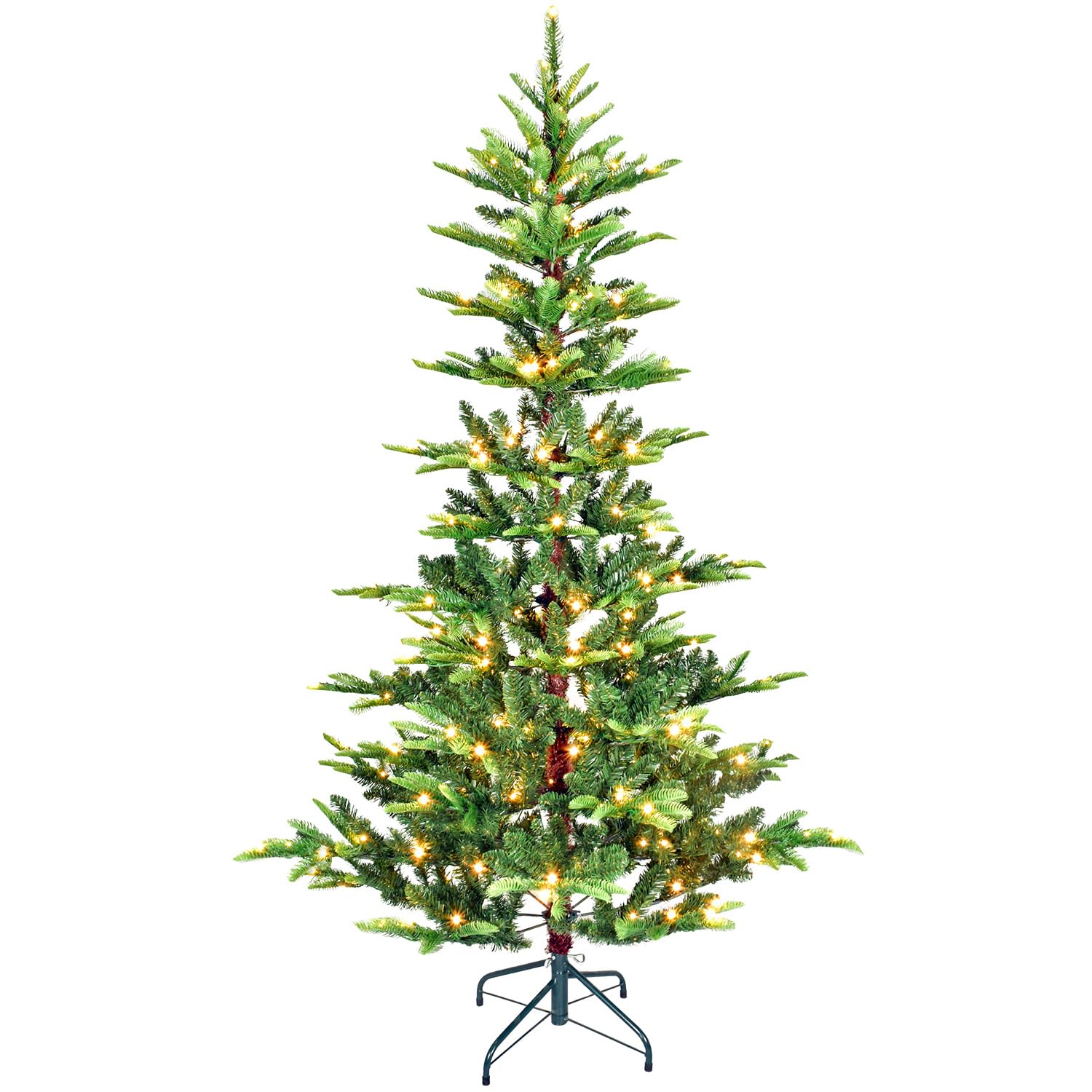 Amazon.com: 7FT Prelit Artificial Christmas Tree, Premium Douglas Fir ...