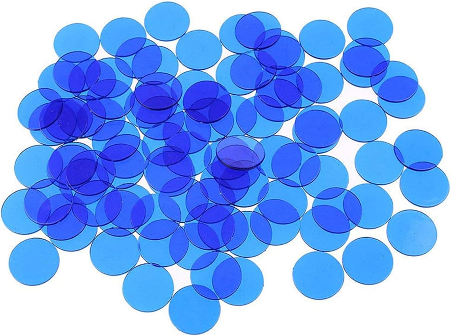 100Pcs Counting Colored Chip Clear Math Game Marker Counting Math Toy ...