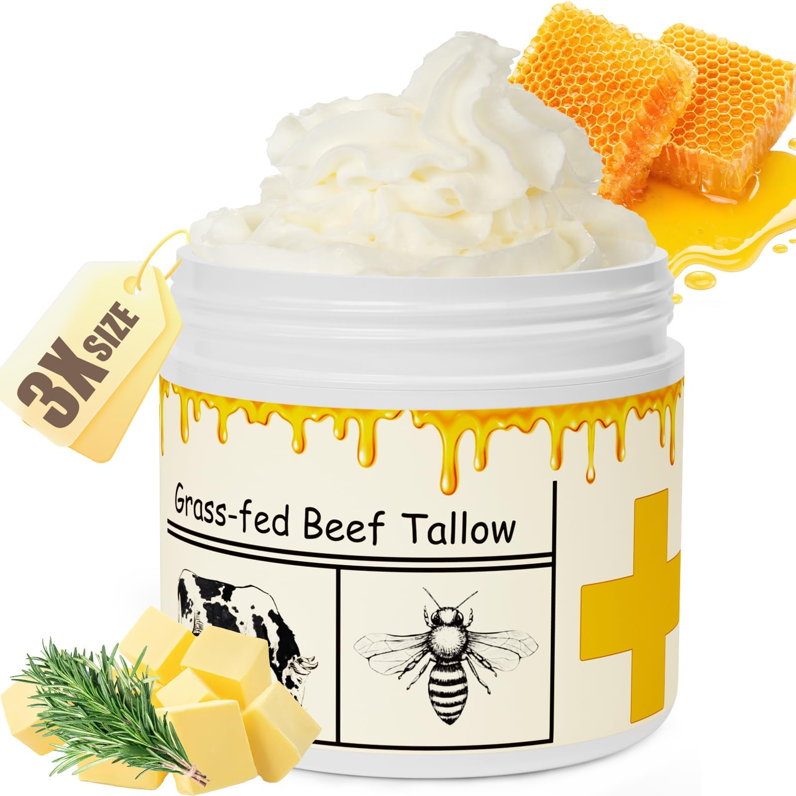 Amazon.com : Santa Cruz Paleo Beef Tallow for Skin, Grass Finished ...