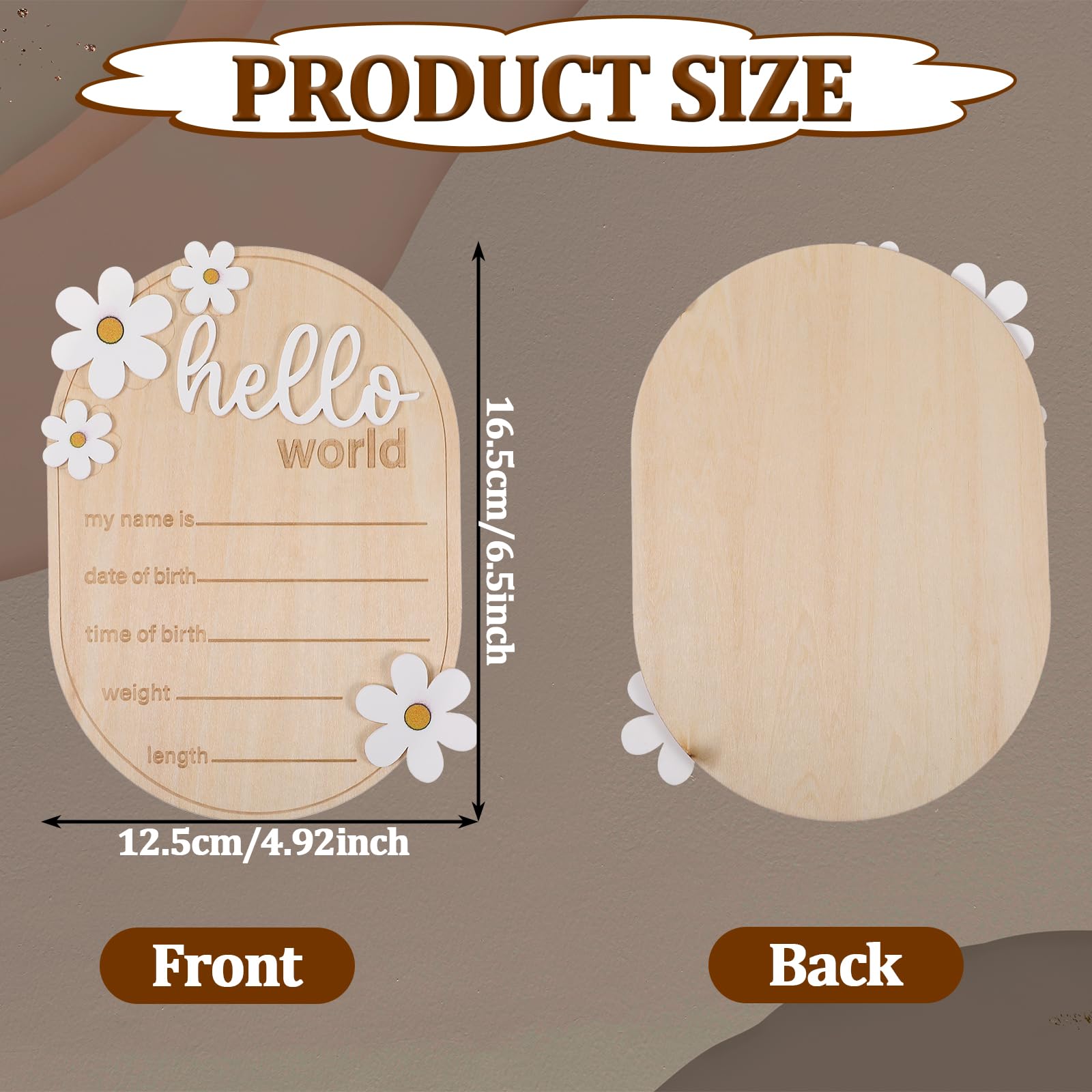 Snapklik.com : Baby Welcome Sign Hospital Hello World Newborn Sign ...