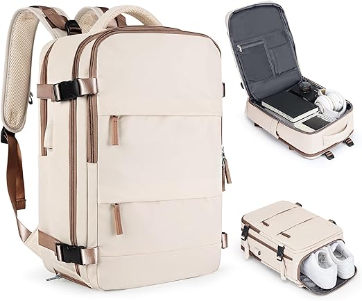 Amazon.com | coofay Large Travel Backpack Carry on Flight Approved ...
