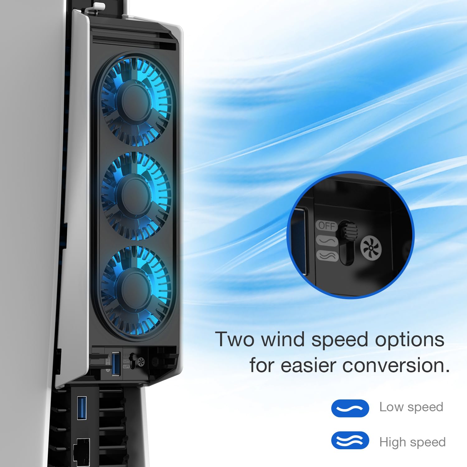 Snapklik.com : MEQI PS5 Cooling Fan, MEQI PS5 Accessories Upgraded ...