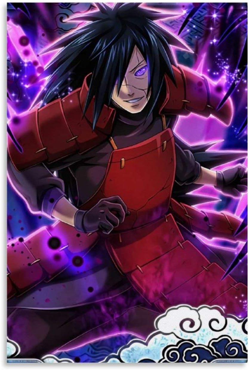 YANDAN Poster sur toile du dessin animé Madara Uchiha - Art mural ...