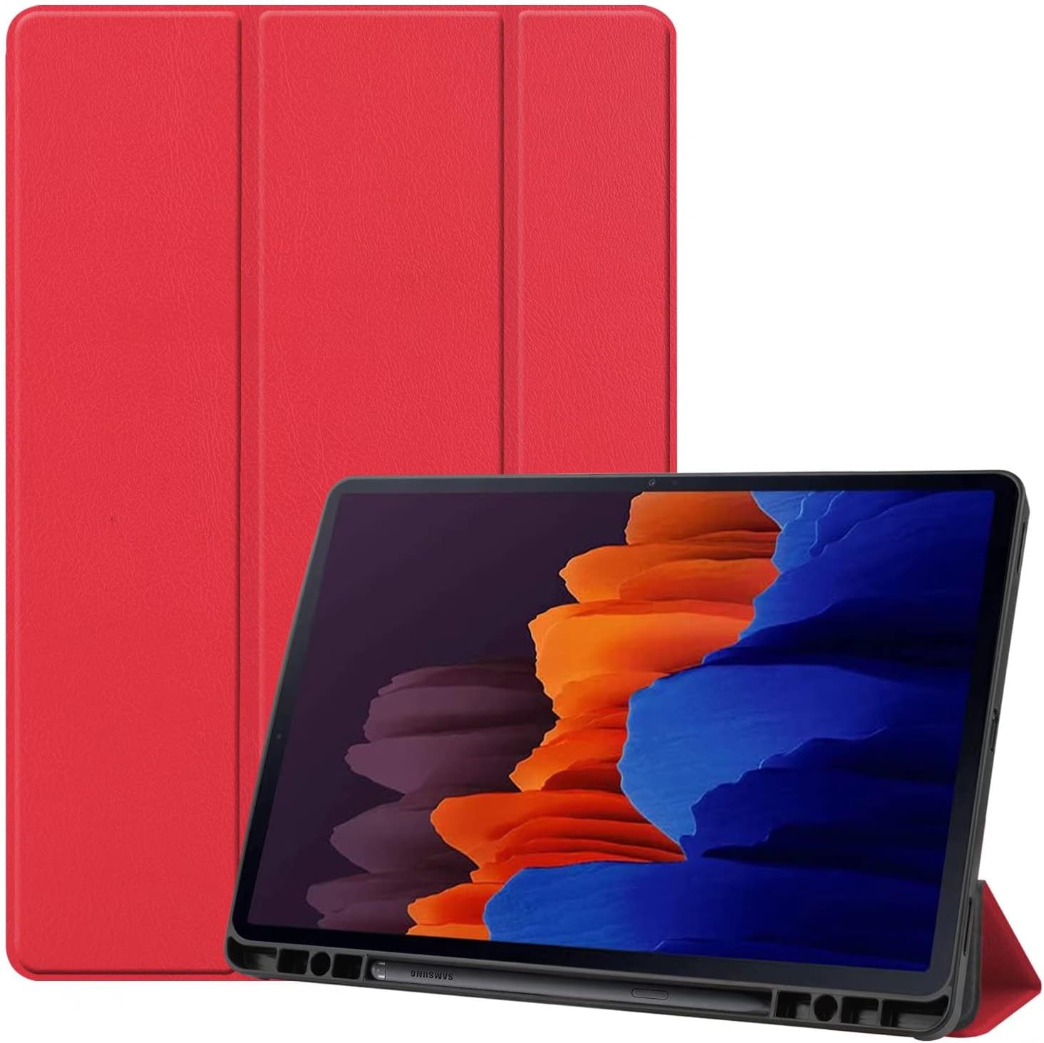 Amazon.com: SZLONKOU Tablet Cover for Samsung Galaxy Tab S7 FE 2021 SM ...
