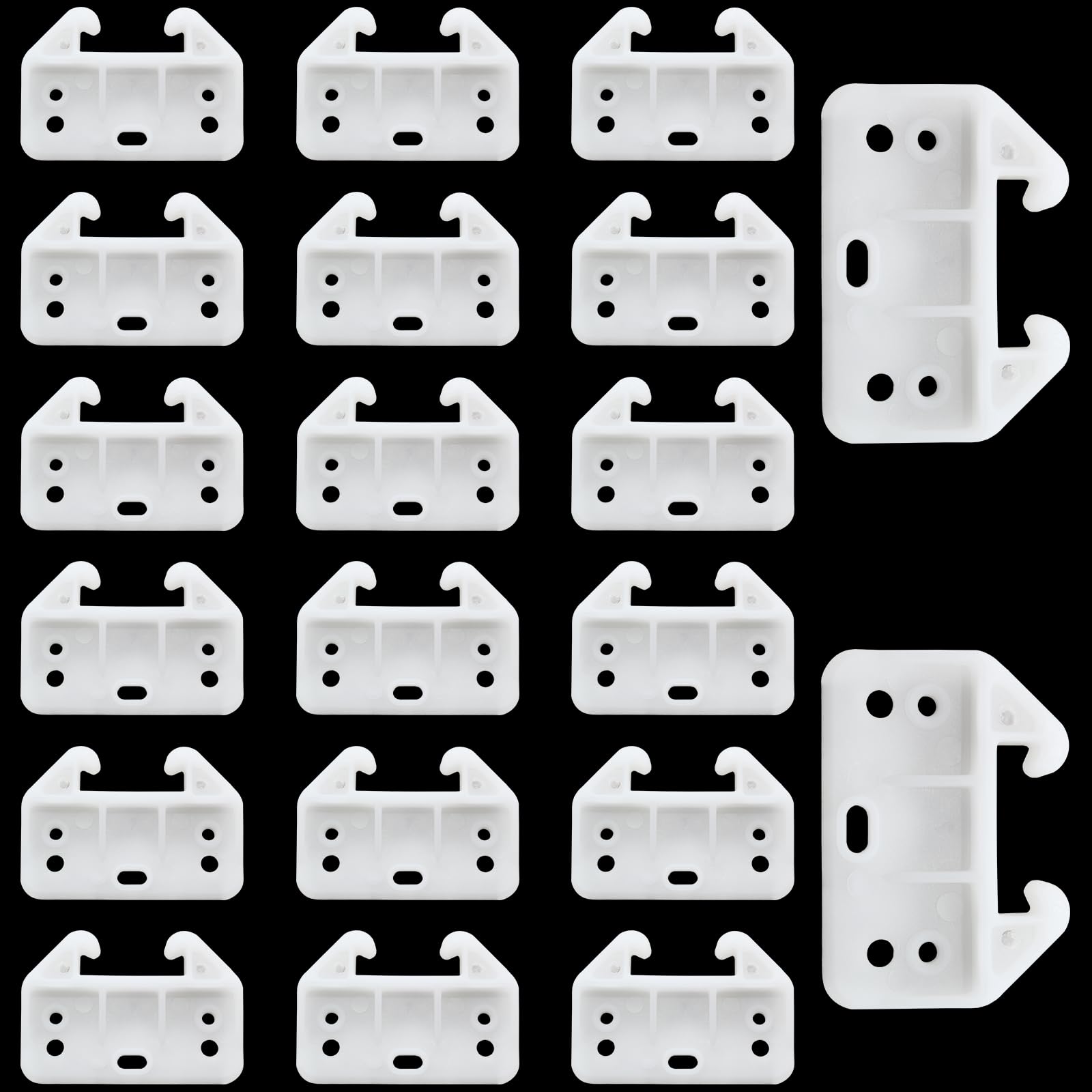 Snapklik.com : Litoexpe 20pcs Plastic Drawer Guides, Rear Drawer Track ...