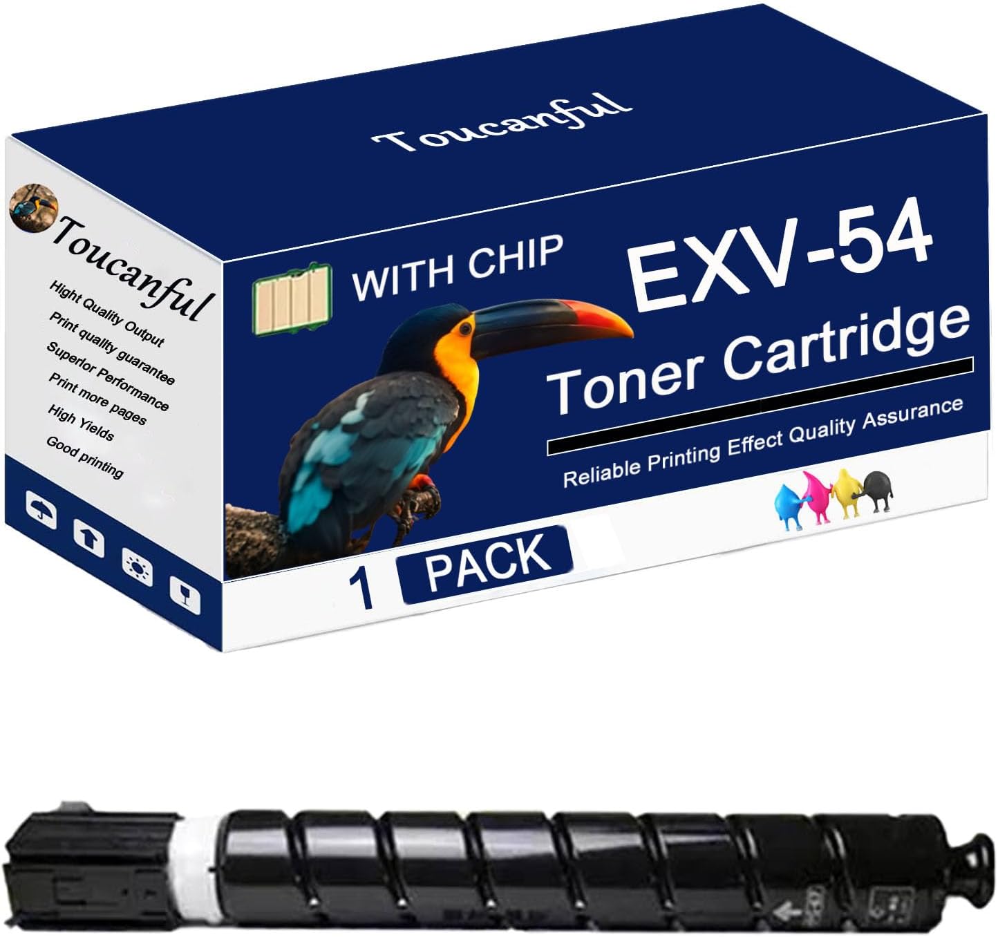 Amazon.com: EXV-54 Toner Cartridges with Chip Replacement Compatible for Canon EXV-54 iR C3025 ...