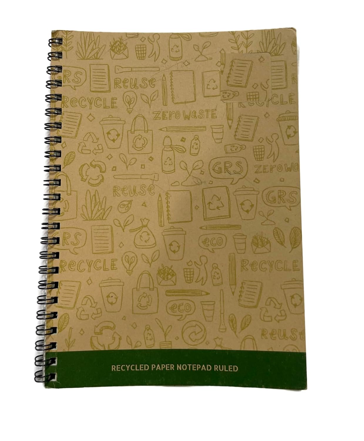 Cubic Spiral Recycled Paper Notebooks – Pack of 3 | Ruled, Eco-Friendly ...