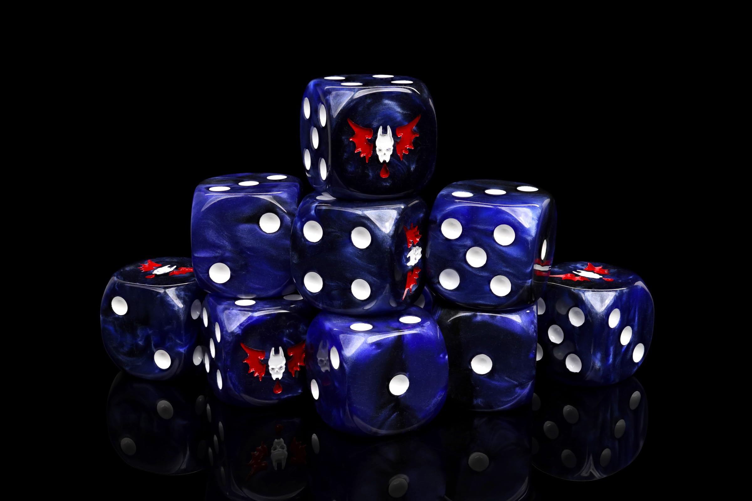 Amazon.com: Baron of Dice Lords of The Night Resin Dice - Set of 25 (Round) : Toys & Games