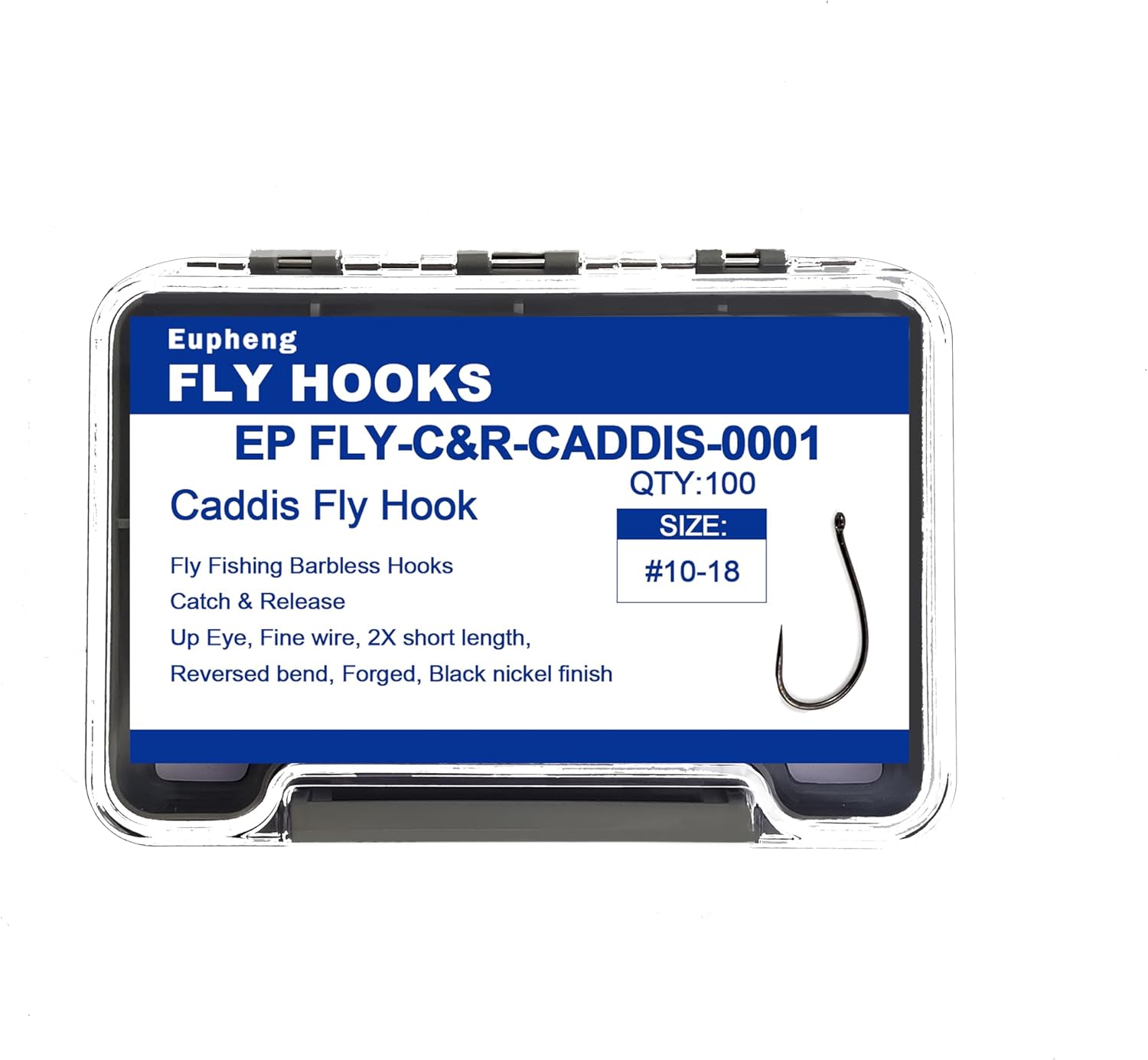 Amazon.com : Eupheng Fly Hooks Assortment of Best Sizes Dry Wet Nymph Shrimp&Pupa, Streamer ...