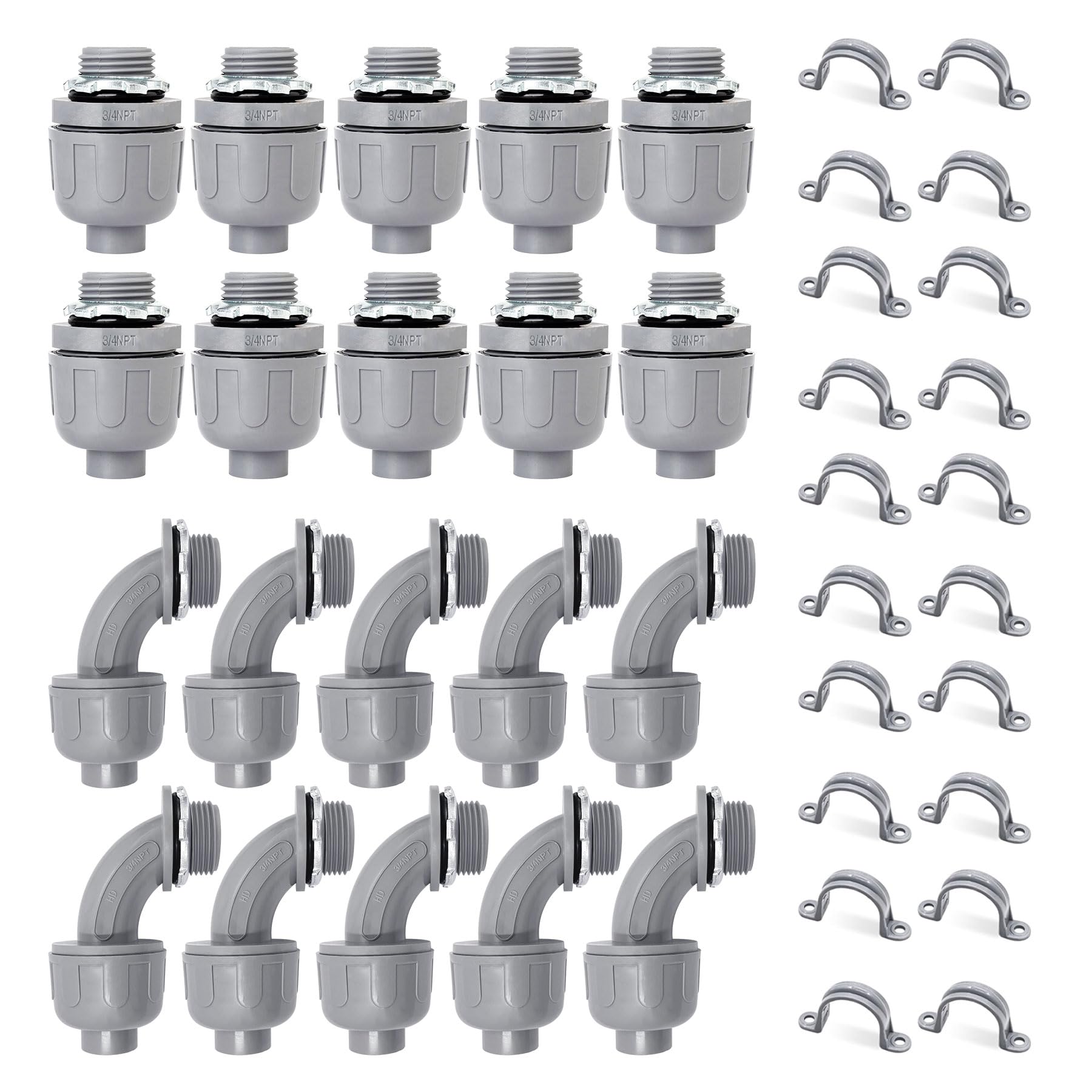 Snapklik.com : 3/4 Inch Liquid Tight Connector PVC Flexible Conduit ...